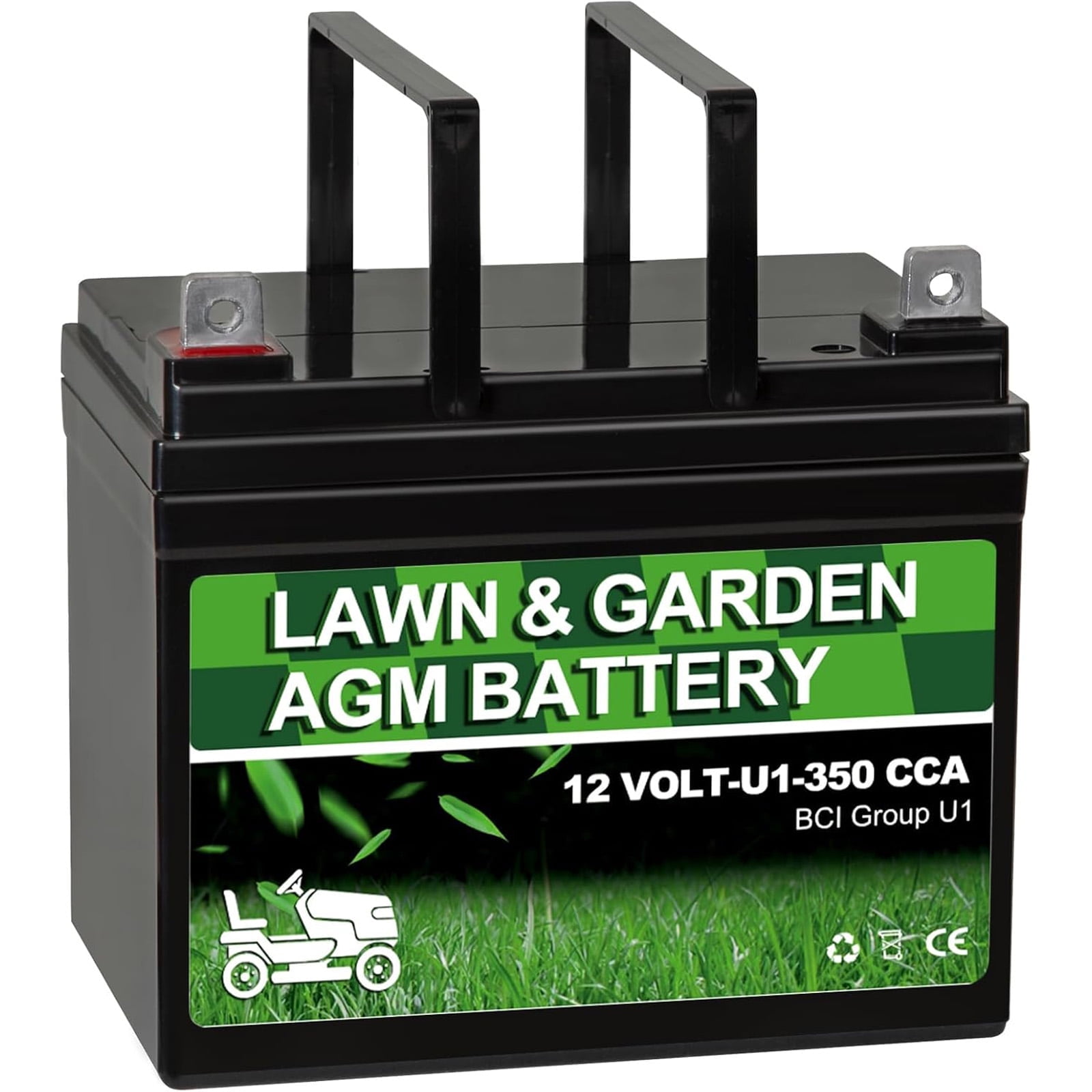 Autocessking Lawn & Garden AGM Battery, 12V 350CCA BCI Group U1 ...