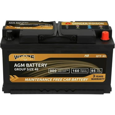 EverStart Platinum BOXED AGM Battery, Group Size AUX 14 12 Volt, 200 ...