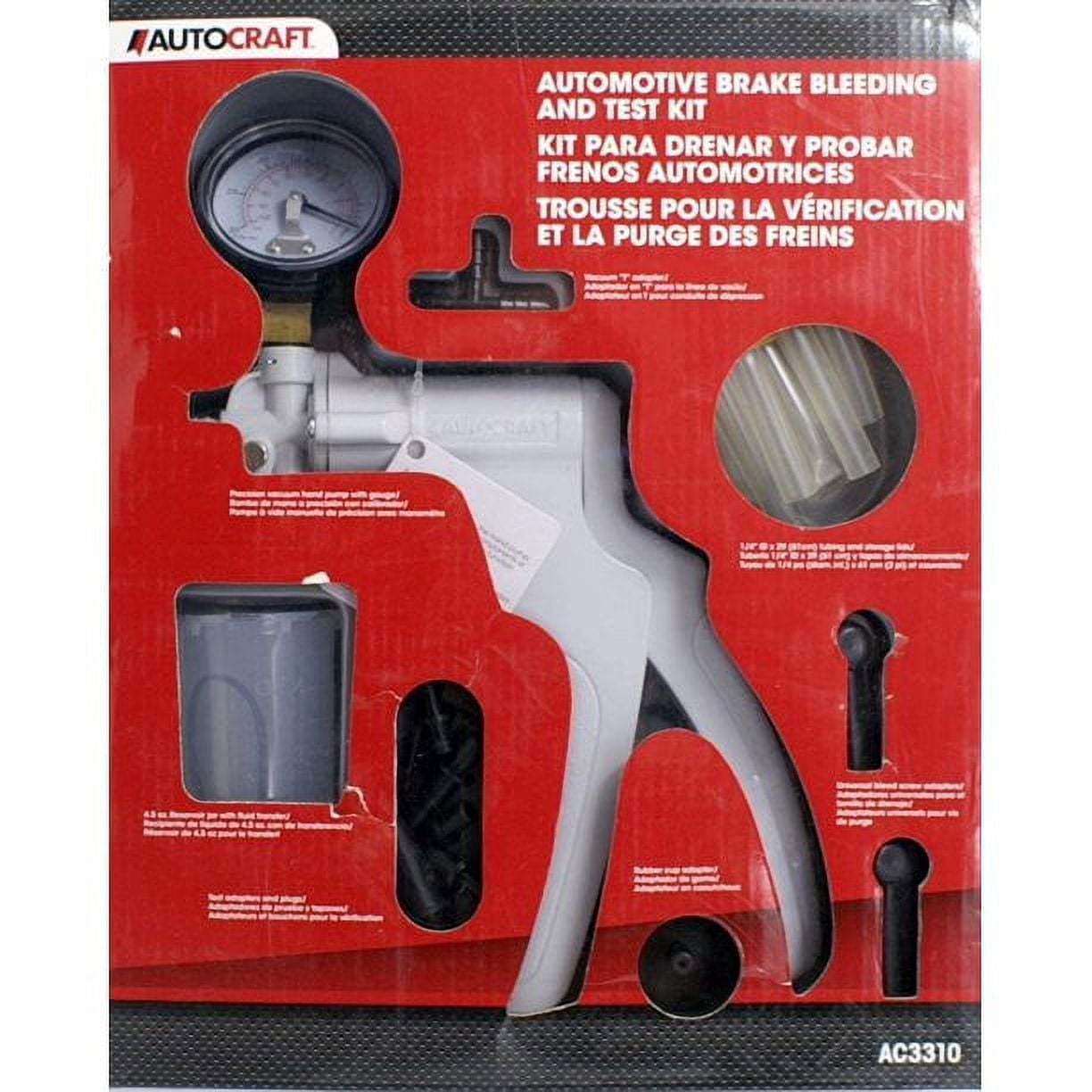 Autocraft ATC-AC3310 Single-person Brake & Clutch Fluid Bleeder Vacuum ...