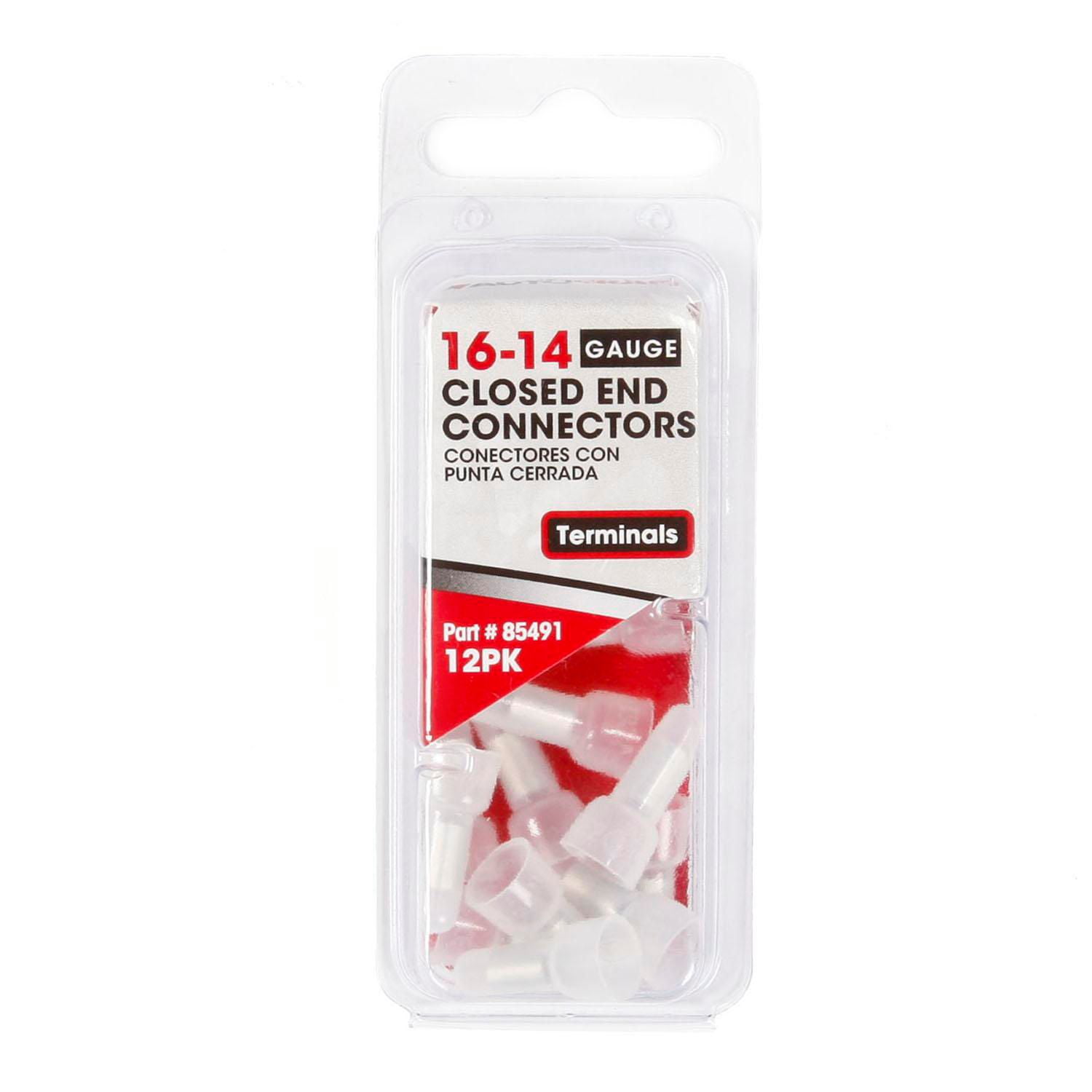 Autocraft Closed End Connector - 16-14 Gauge - Clear, 12/pack, sold by ...