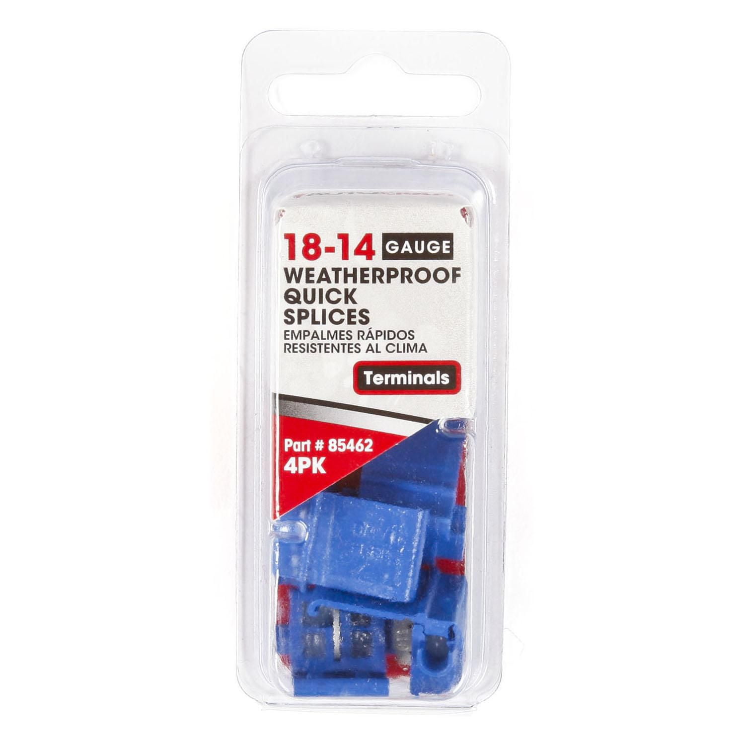 Autocraft Quick Splices - 18-14 Gauge - Waterproof - Blue, 4/pack, sold ...
