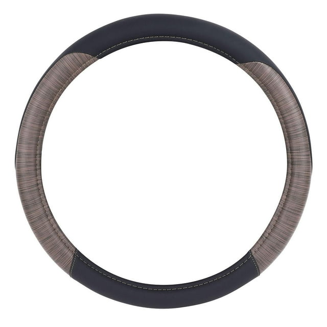 Autocraft Truck Steering Wheel Cover - Brown Woodgrain Faux Leather ...