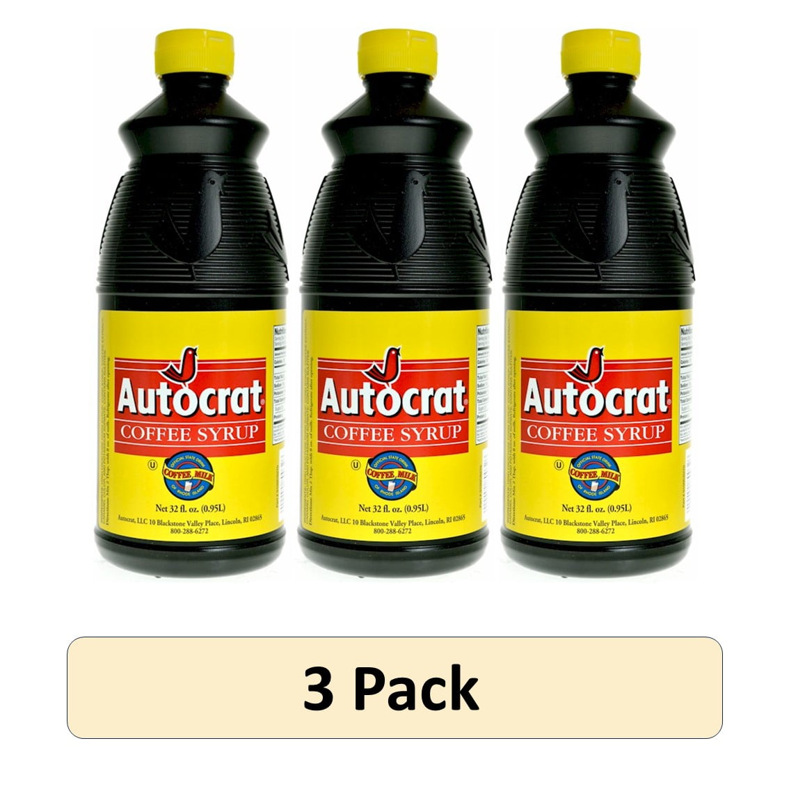 Autocrat Coffee Coffee Syrup 32 Oz (Pack of 3) - Walmart.com