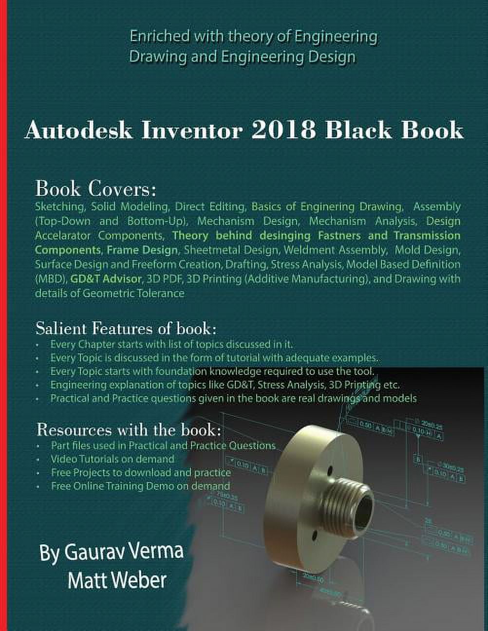 Autodesk Inventor 2018 Black Book, (Paperback) - Walmart.com