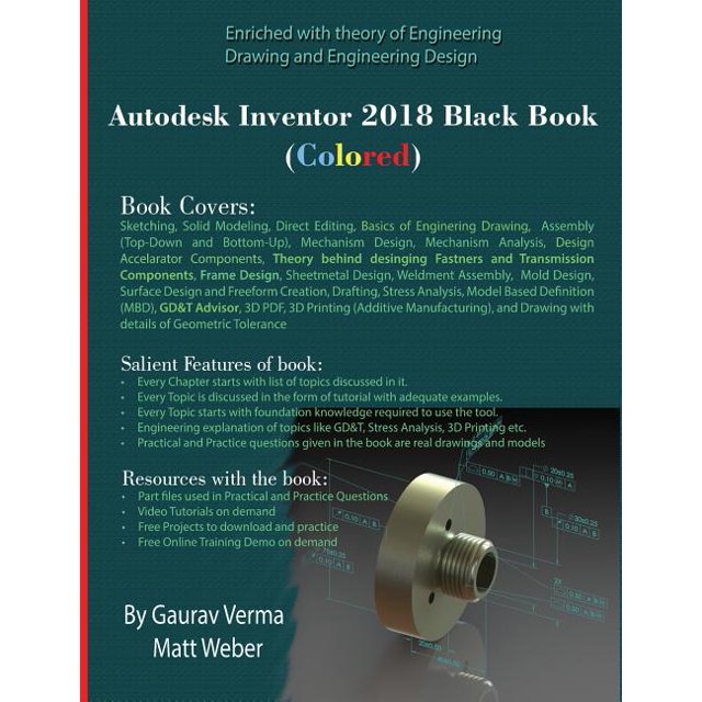 Autodesk Inventor 2018 Black Book (Colored) - Walmart.com