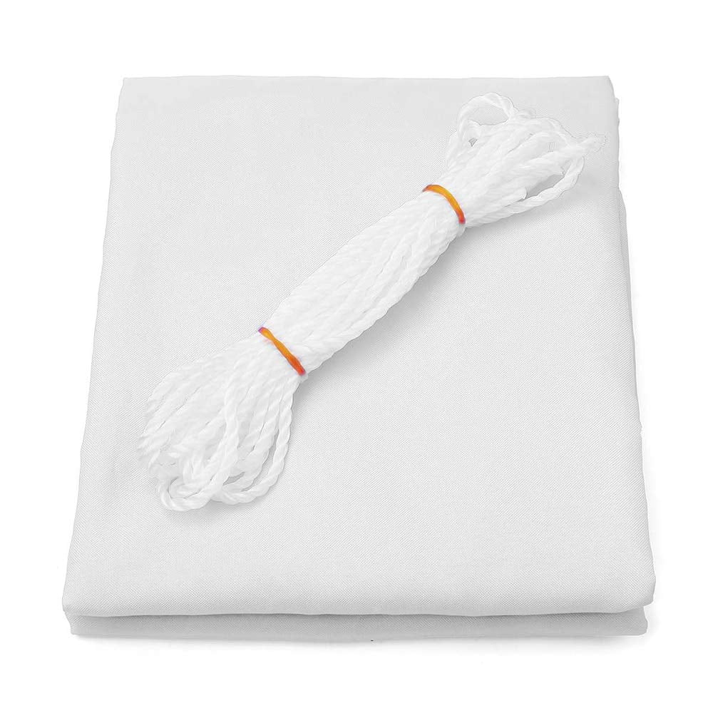 Autoez 16.5' x 16.5' Square Sun Shade Sail with 4 straps UV Block Heavy ...