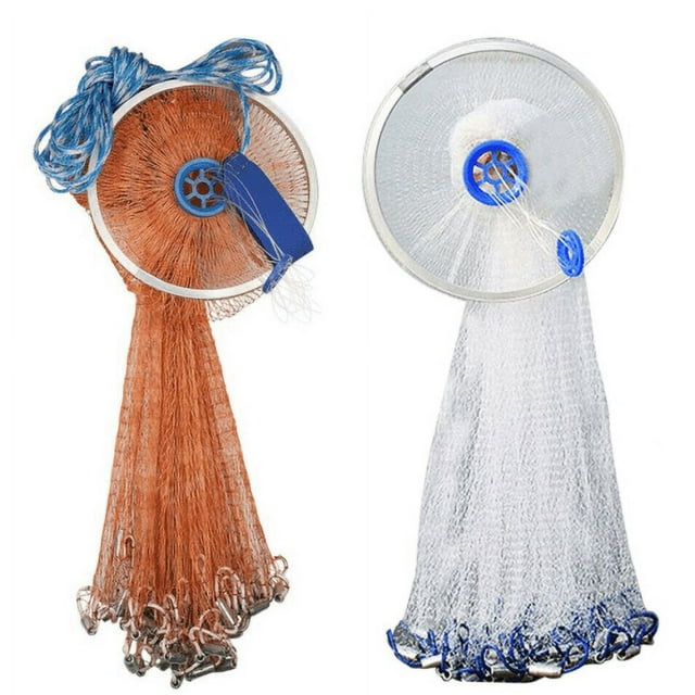 Autoez 6FT-16FT Hand Cast Fishing Net High Strength Easy Throw Nylon ...