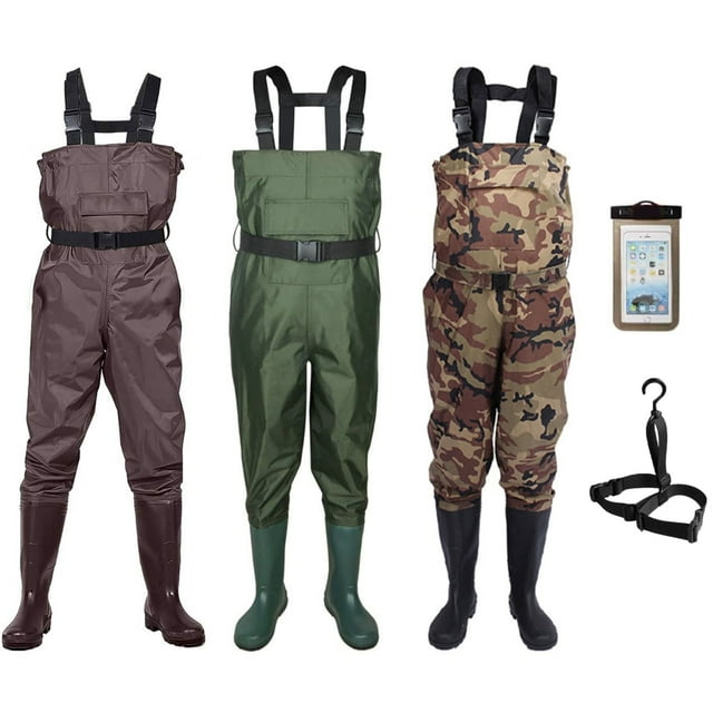 Autoez Breathable Chest Wader, 2-Ply Nylon/PVC, Waterproof Fishing ...