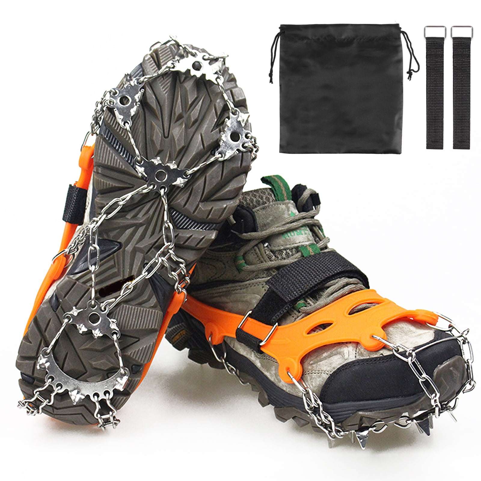 Autoez Crampons Ice Cleats 23 Stainless Steel Spikes Traction Snow ...