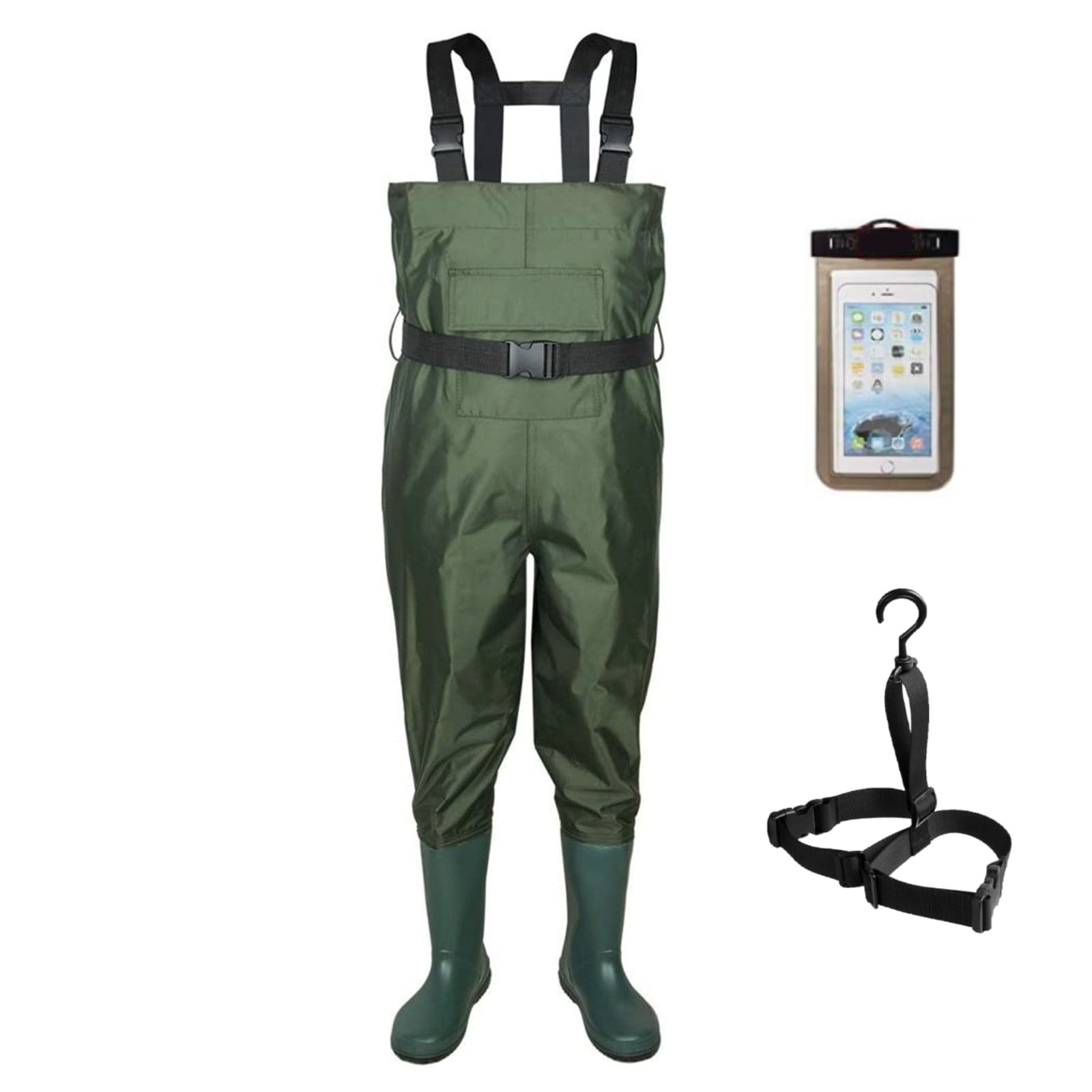 Autoez Fishing Wader Boots Waterproof Nylon/PVC Chest Waders, Unisex ...