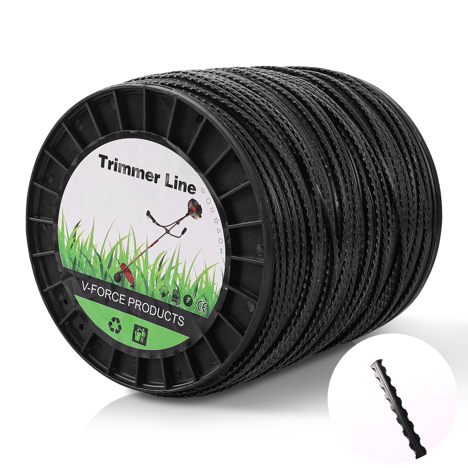 Autoez Trimmer Line .118inch 5lb Commercial Grade Nylon String Trimmer ...