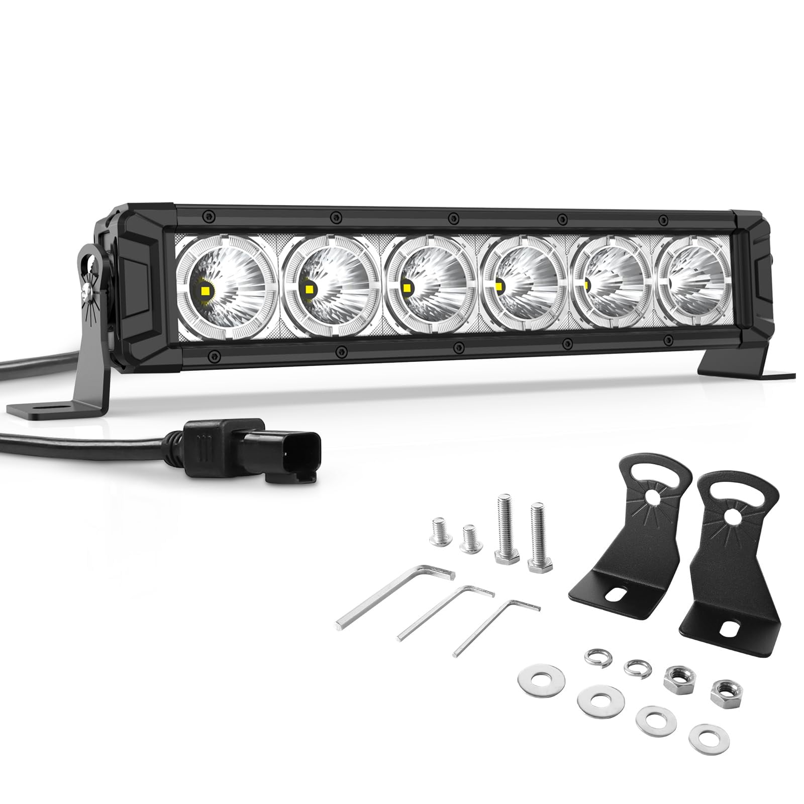 Autofeel 14 inch Led STF9 Light Bar, 60W 6300LM Spot Lights, Led Fog ...