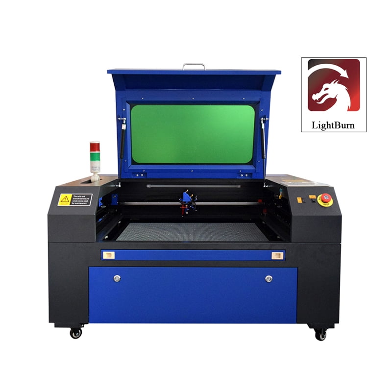 Autofocus 60W CO2 Laser Engraver and Cutter with 28x20in Motorized Bed ...