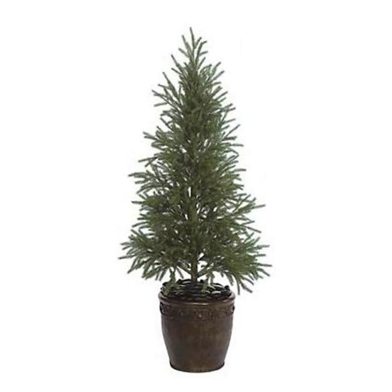 Autograph Foliages W-70001 - 4 Foot Plastic Picea Pine Tree - Green ...