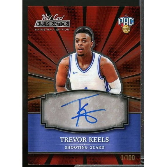 Autograph Rookie Card 2022 Wild Card Alumination Trevor Keels #ABC-A ...