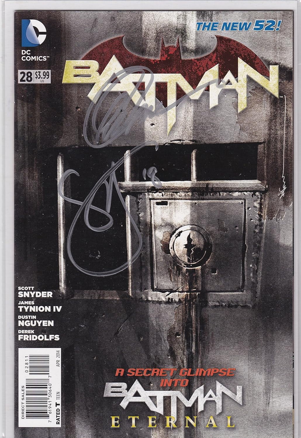 Autographed Batman New 52 #12 NM Signed Scott Snyder Greg Capullo ...