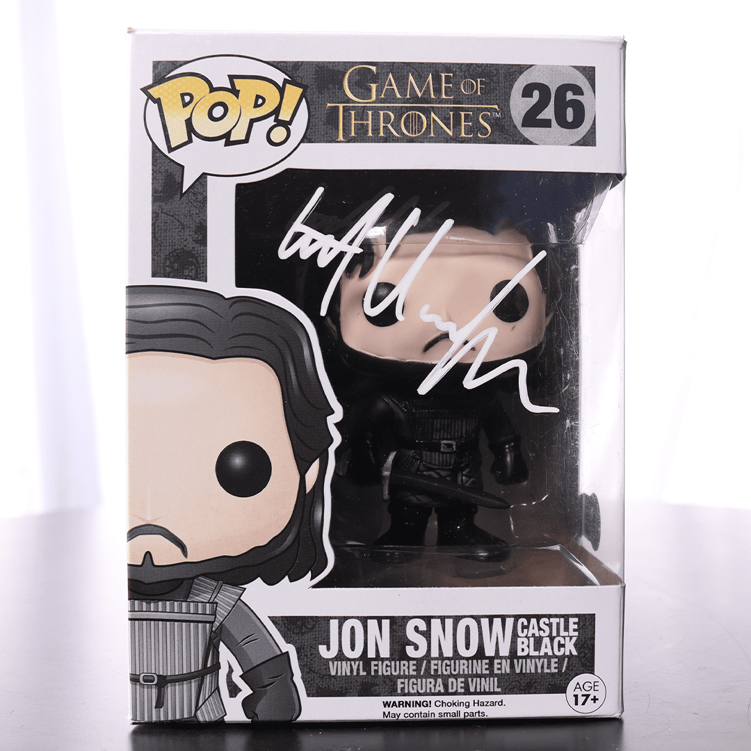 Autographed Funko POP! Jon Snow #26 Signed By Kit Harington Beckett ...