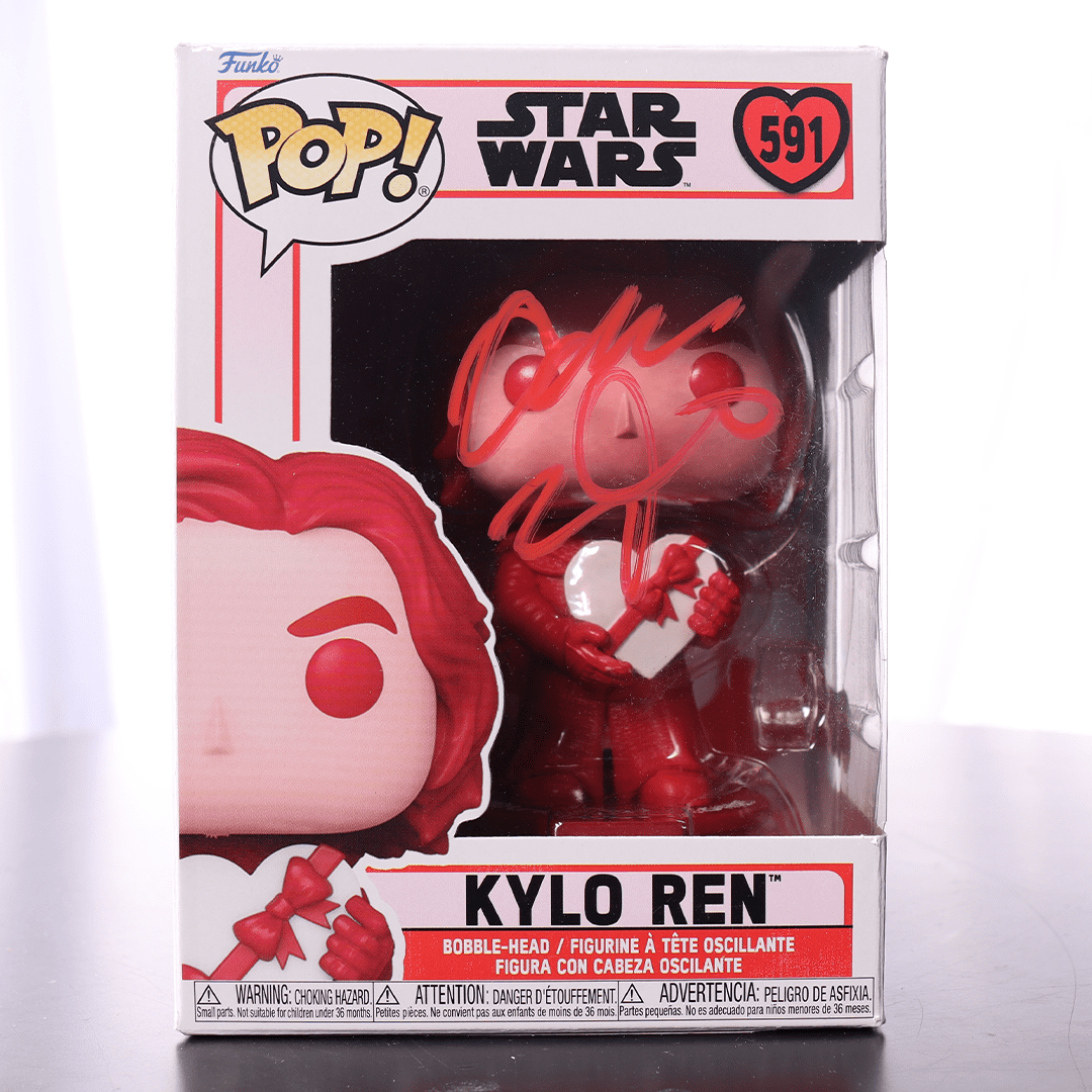 Autographed Funko POP! Kylo Ren #591 Signed By Adam Driver Beckett ...