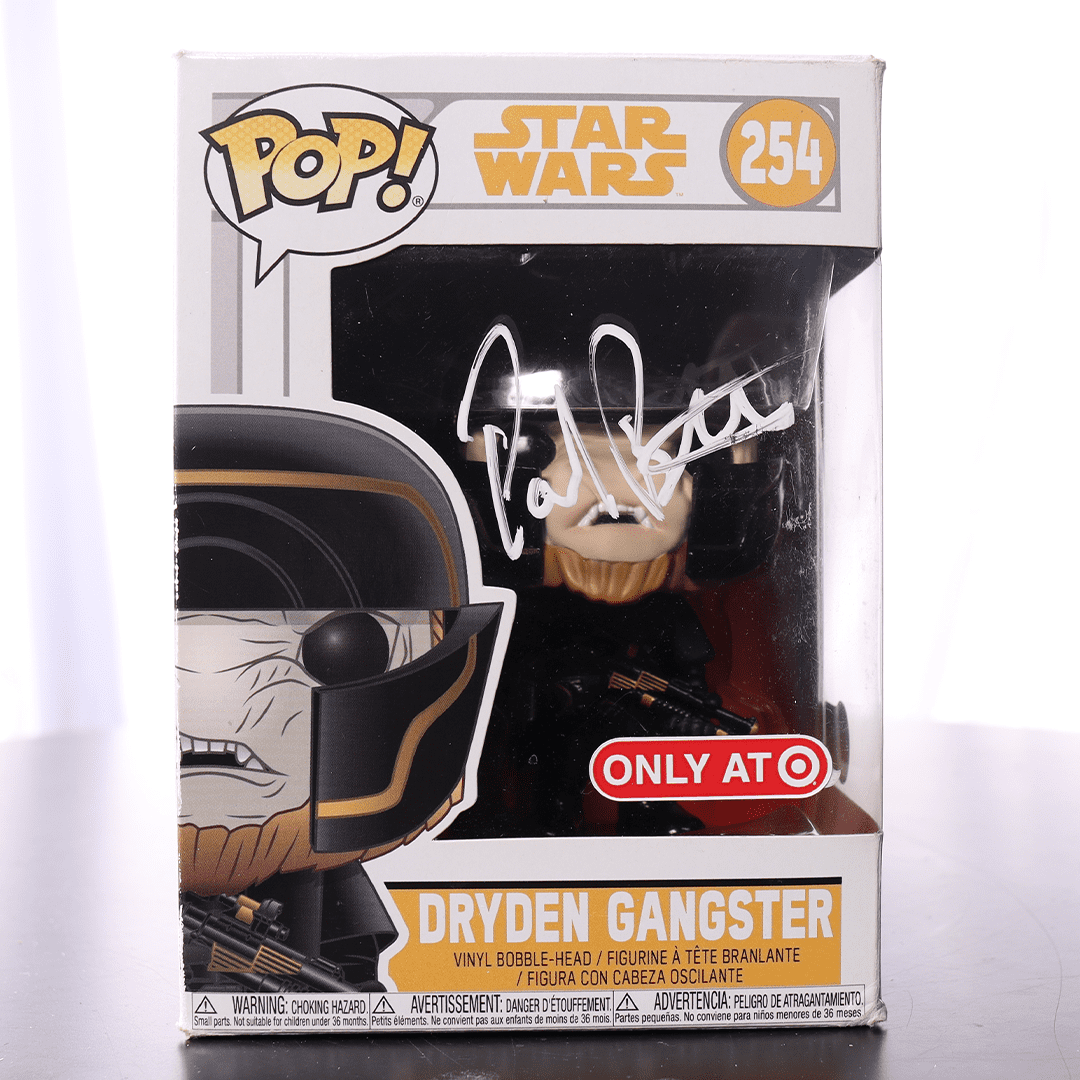 Autographed Funko POP! Star Wars Dryden Gangster #254 Signed by Paul ...