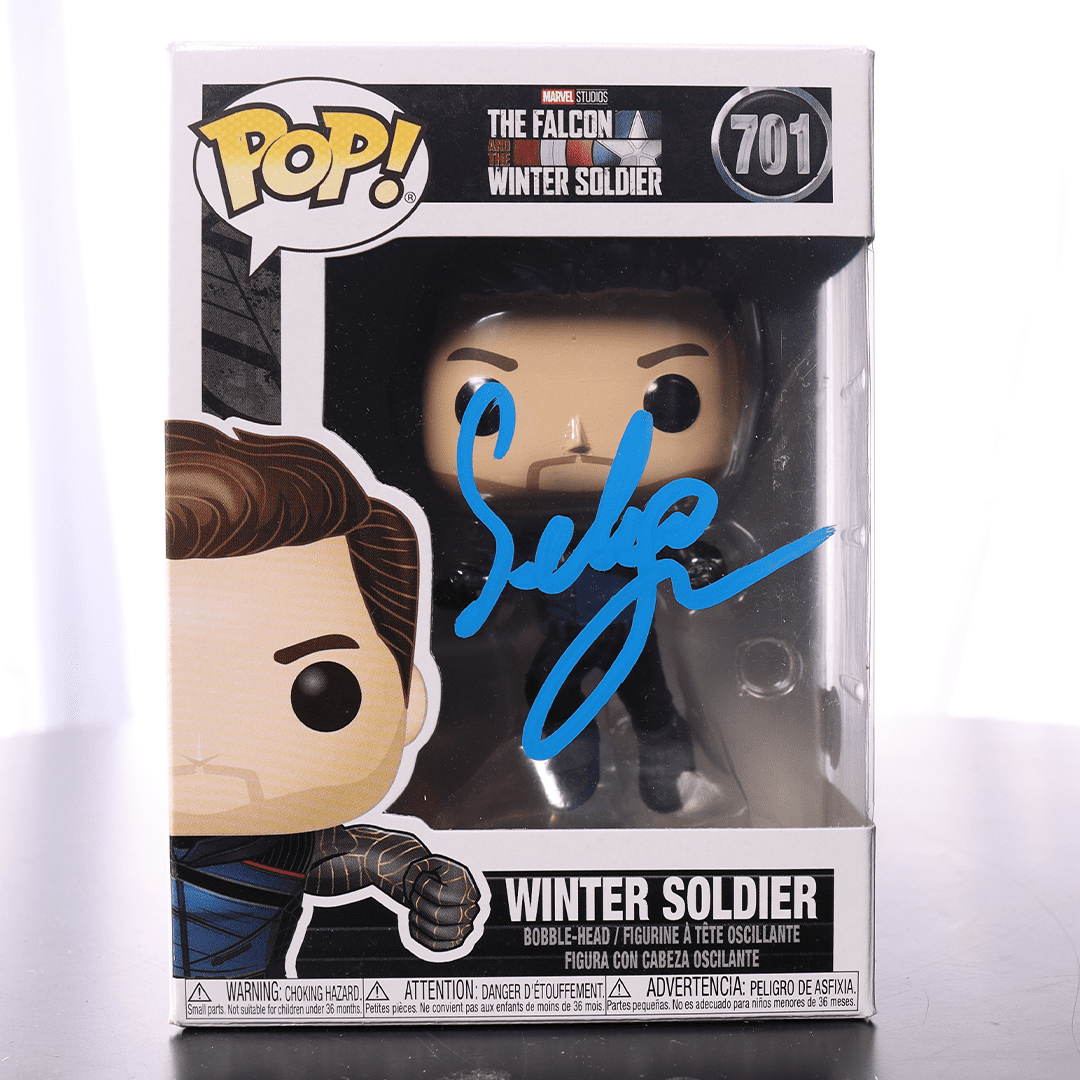 Autographed Funko POP! Winter Soldier #701 Signed By Sebastian Stan ...