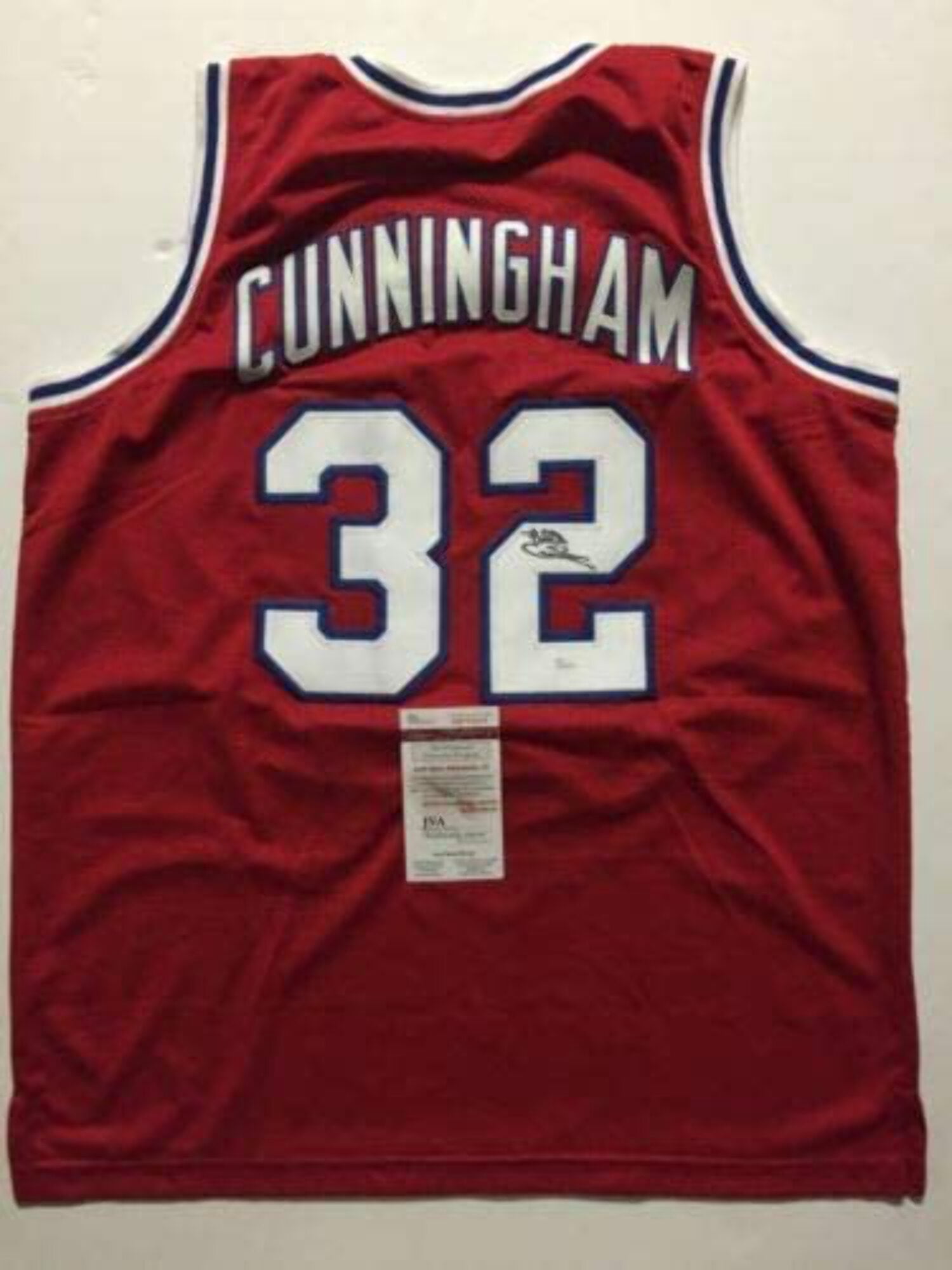 Autographed/Signed Billy Cunningham Philadelphia Red Basketball Jersey ...