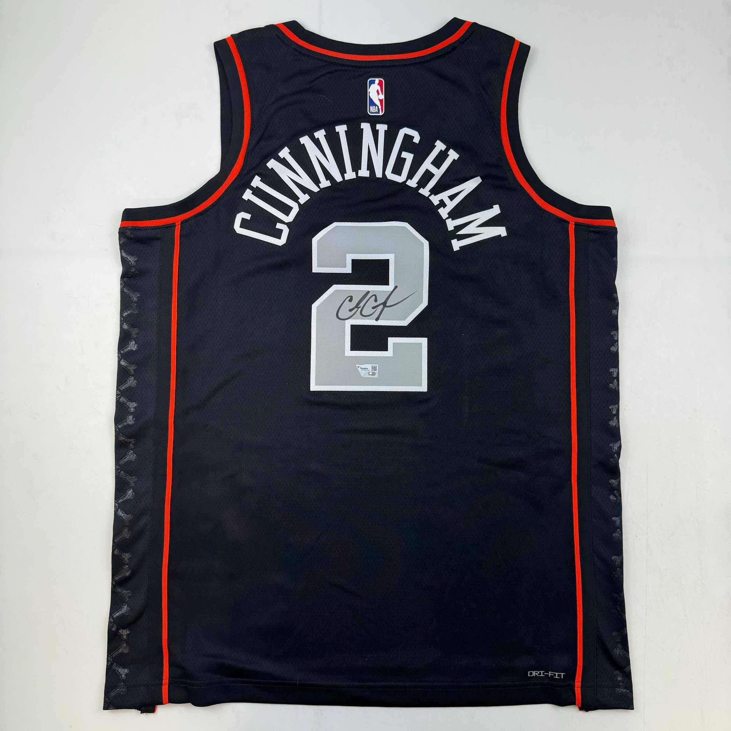 Autographed/Signed Cade Cunningham Detroit Pistons Black City Edition ...