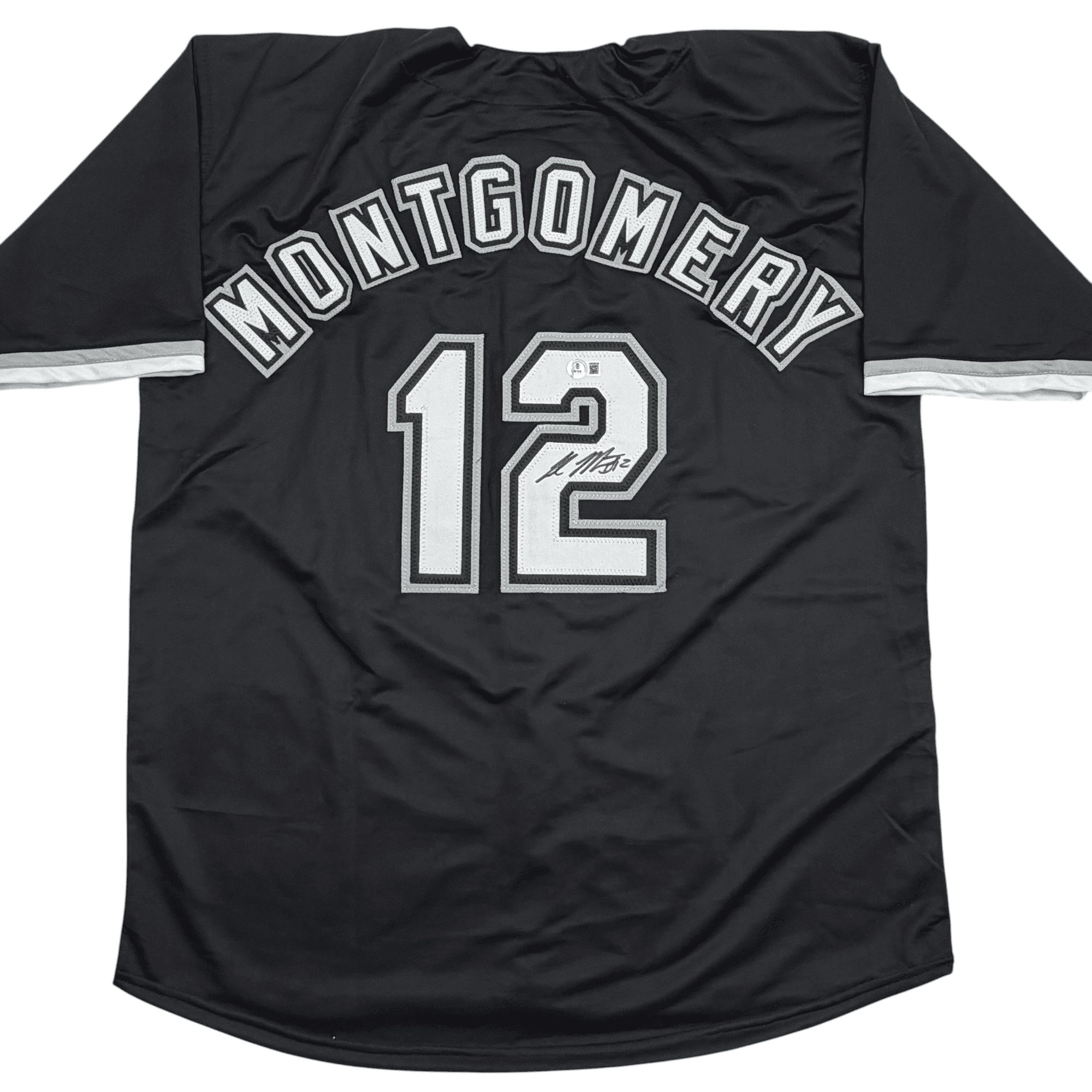 Autographed/Signed Colson Montgomery Chicago Black Baseball Jersey ...