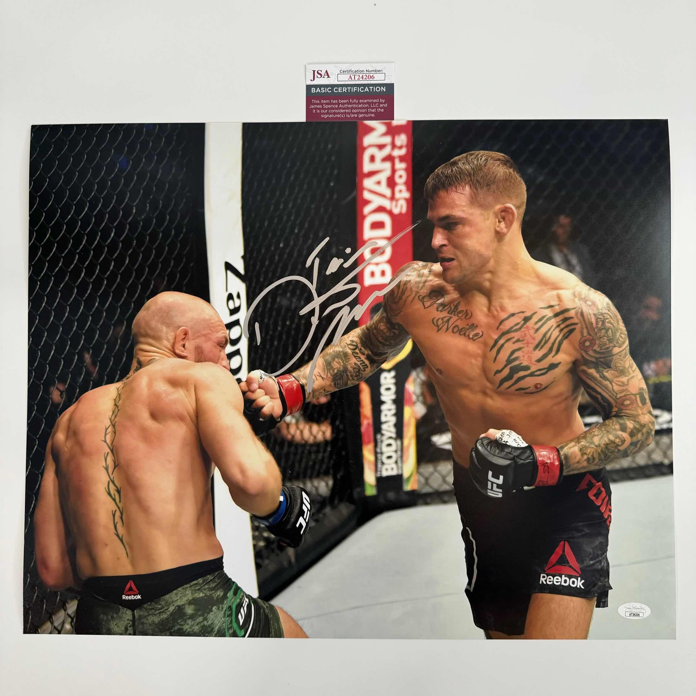 Autographed Dustin Poirier UFC 16x20 Photo for Office Display - Walmart ...