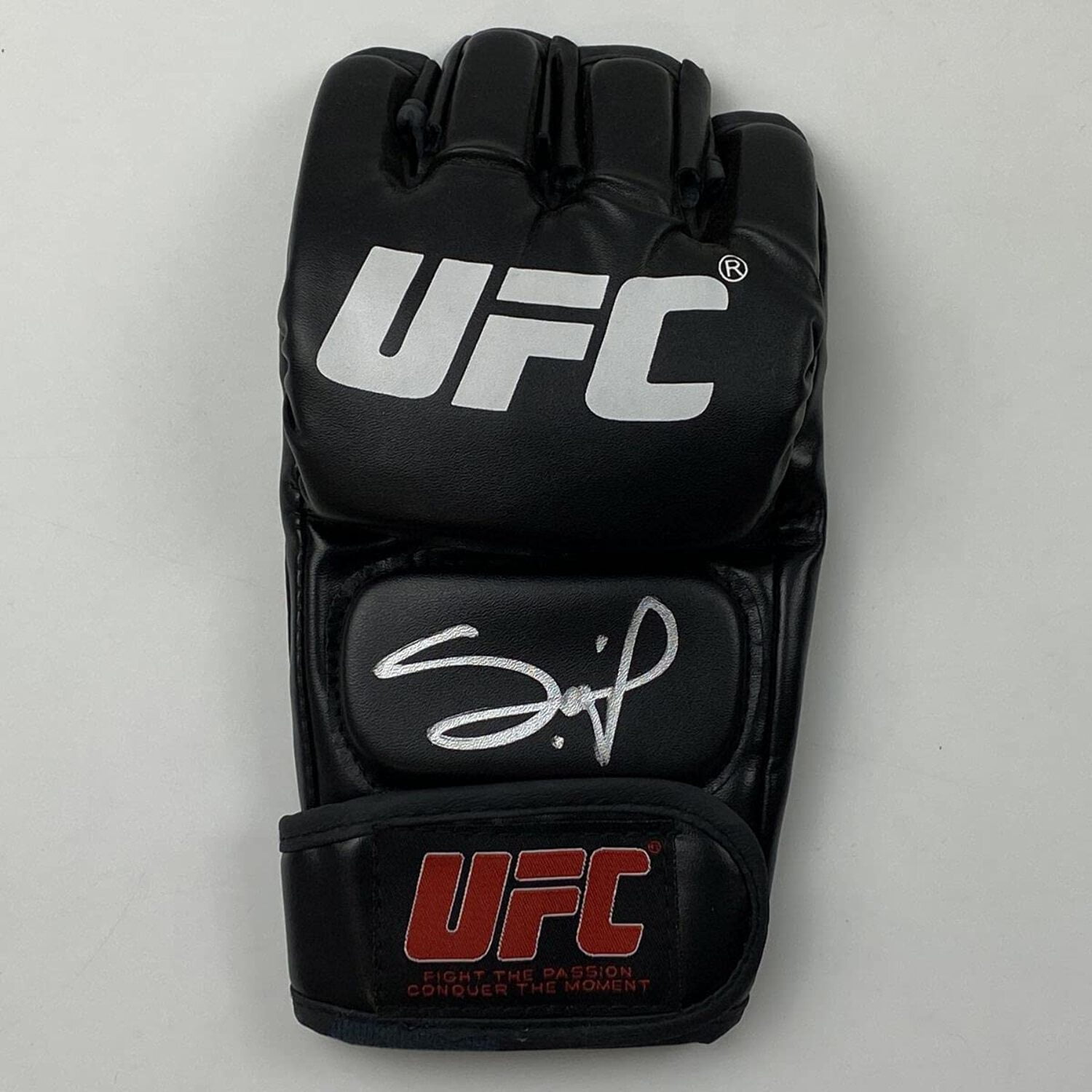 Autographed/Signed Francis Ngannou UFC MMA Black Fighting Glove Beckett ...