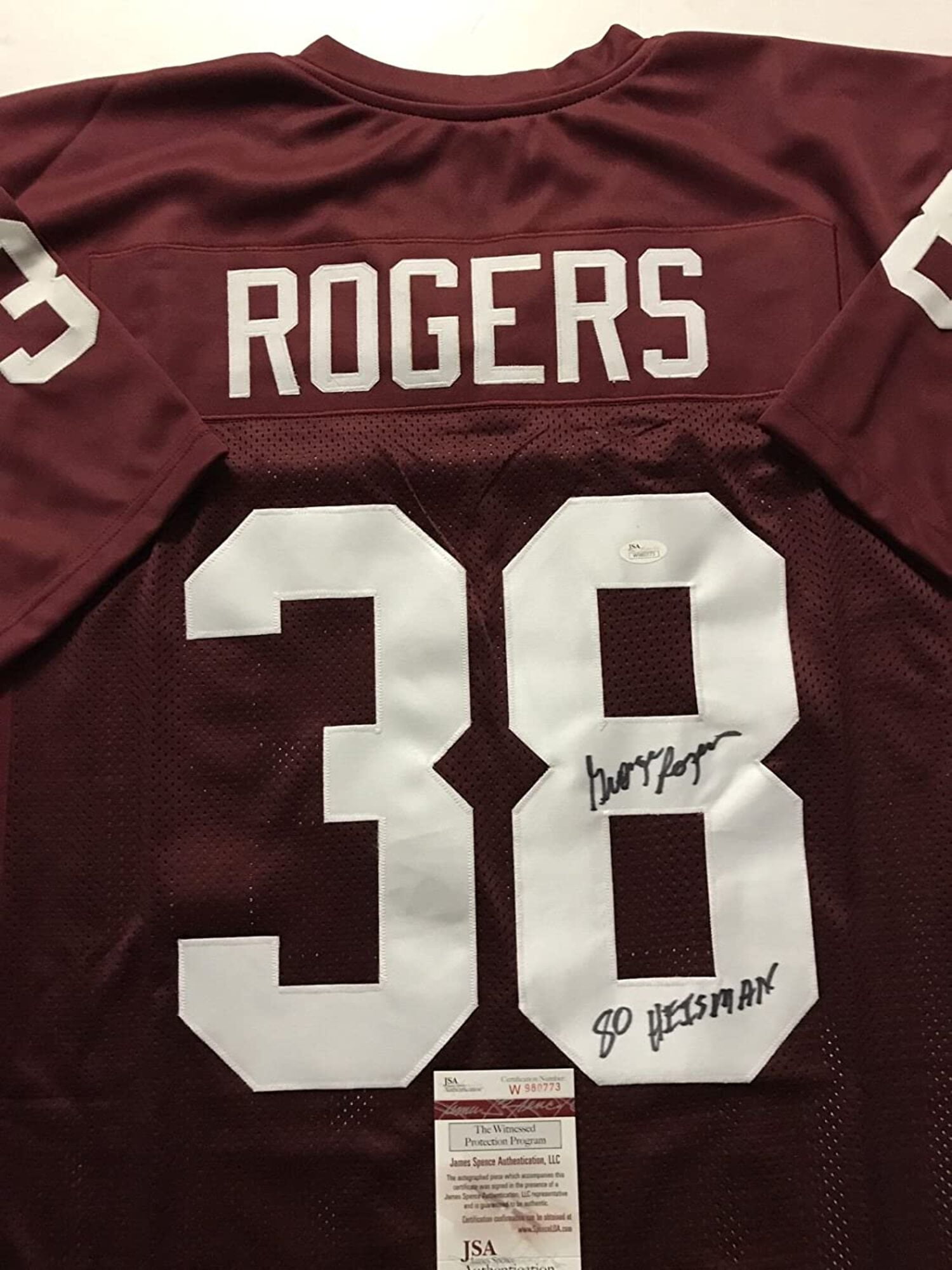Autographed/Signed George Rogers 80 Heisman South Carolina Gamecocks ...