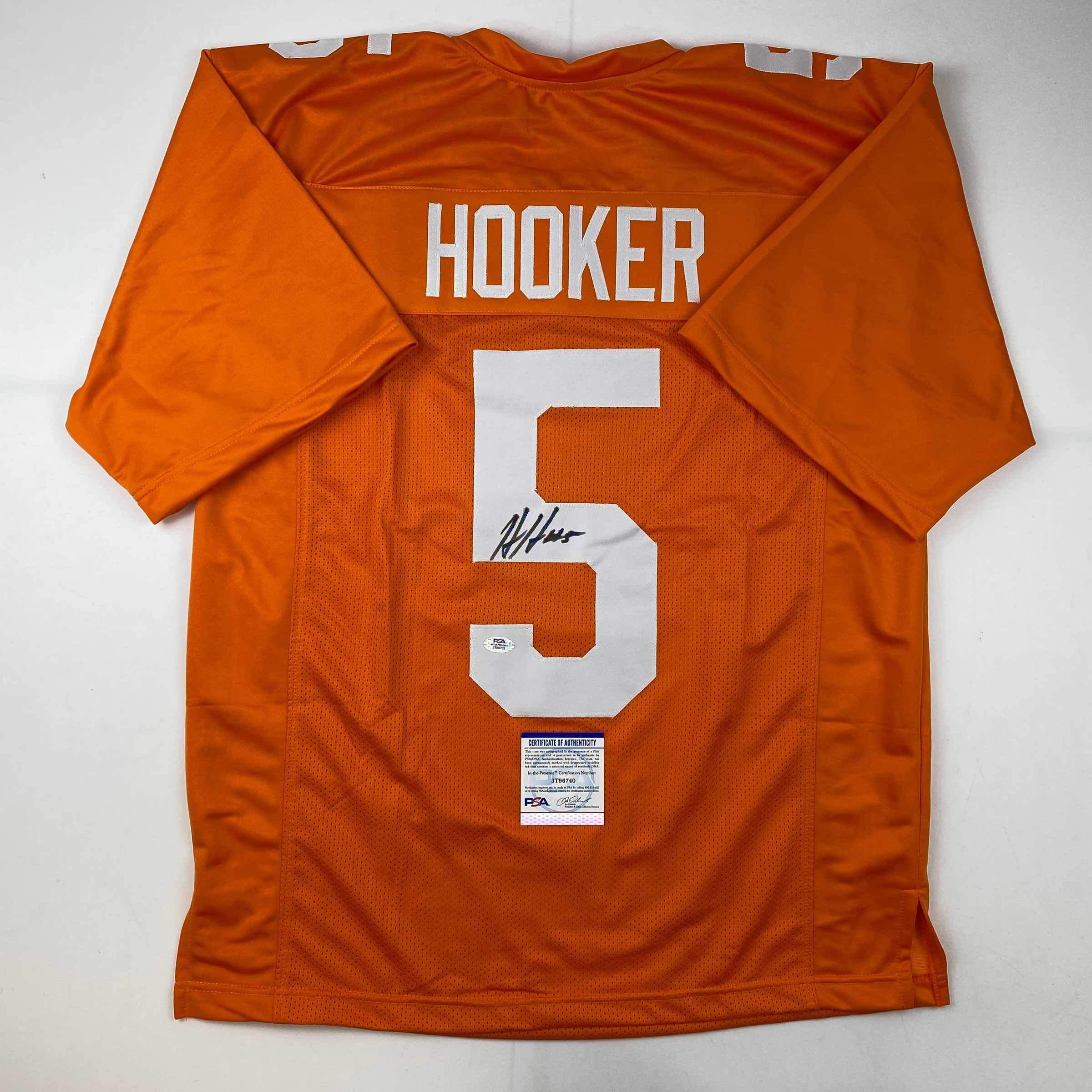 Autographed/Signed Hendon Hooker Tennessee Orange College Football ...