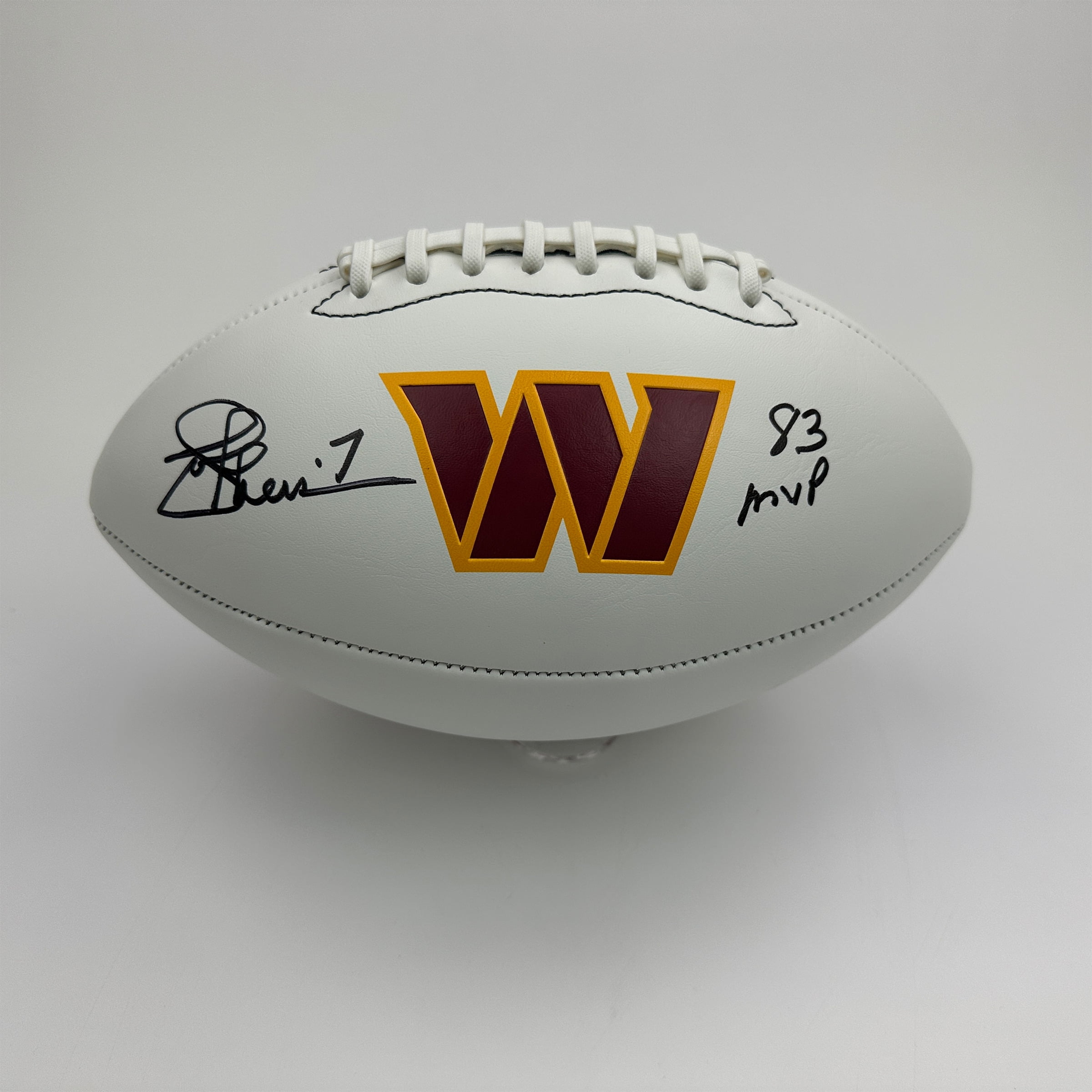 Joe Theismann Signed Washington Commanders Football for Display ...