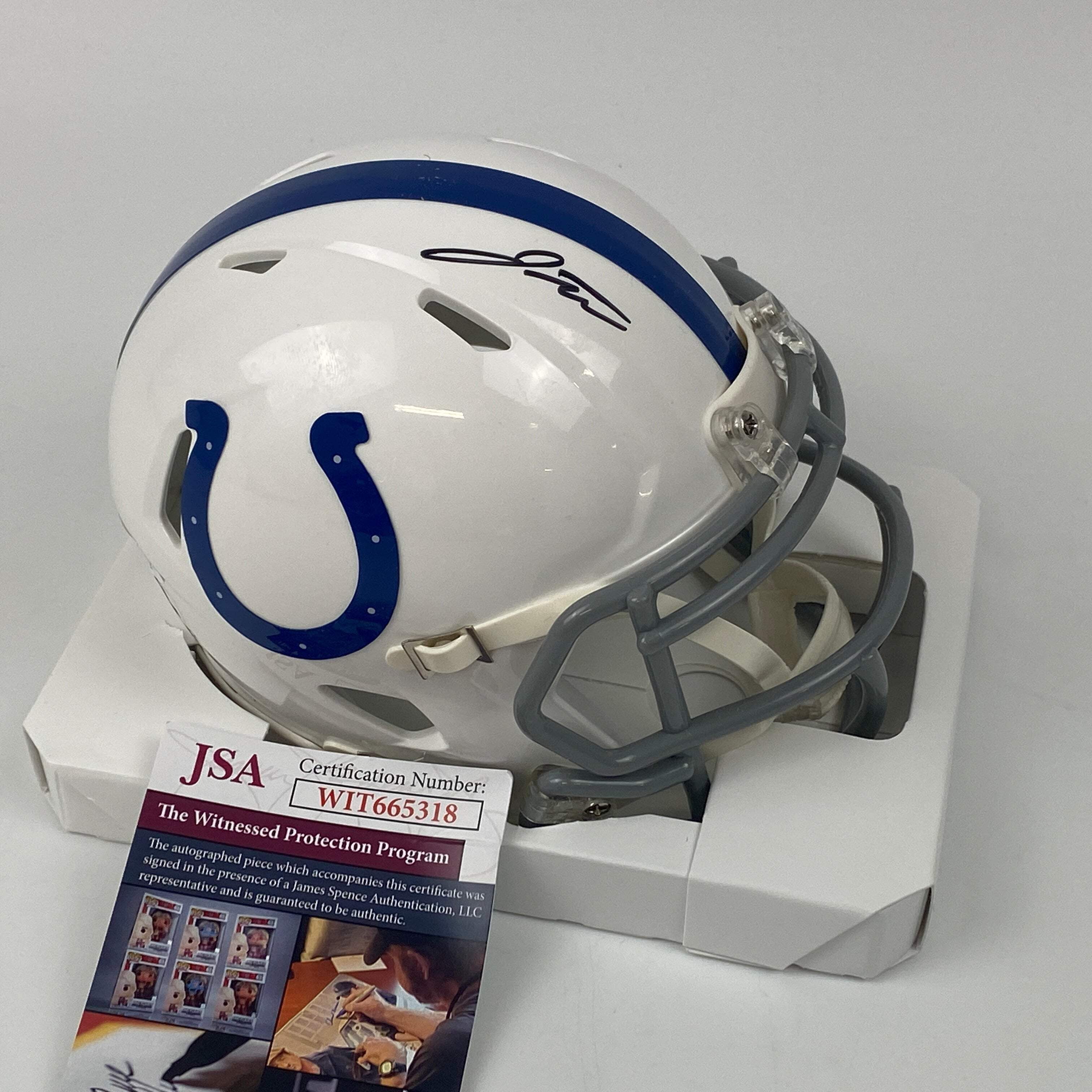 Autographed/Signed Jonathan Taylor Indianapolis Colts Mini Football ...