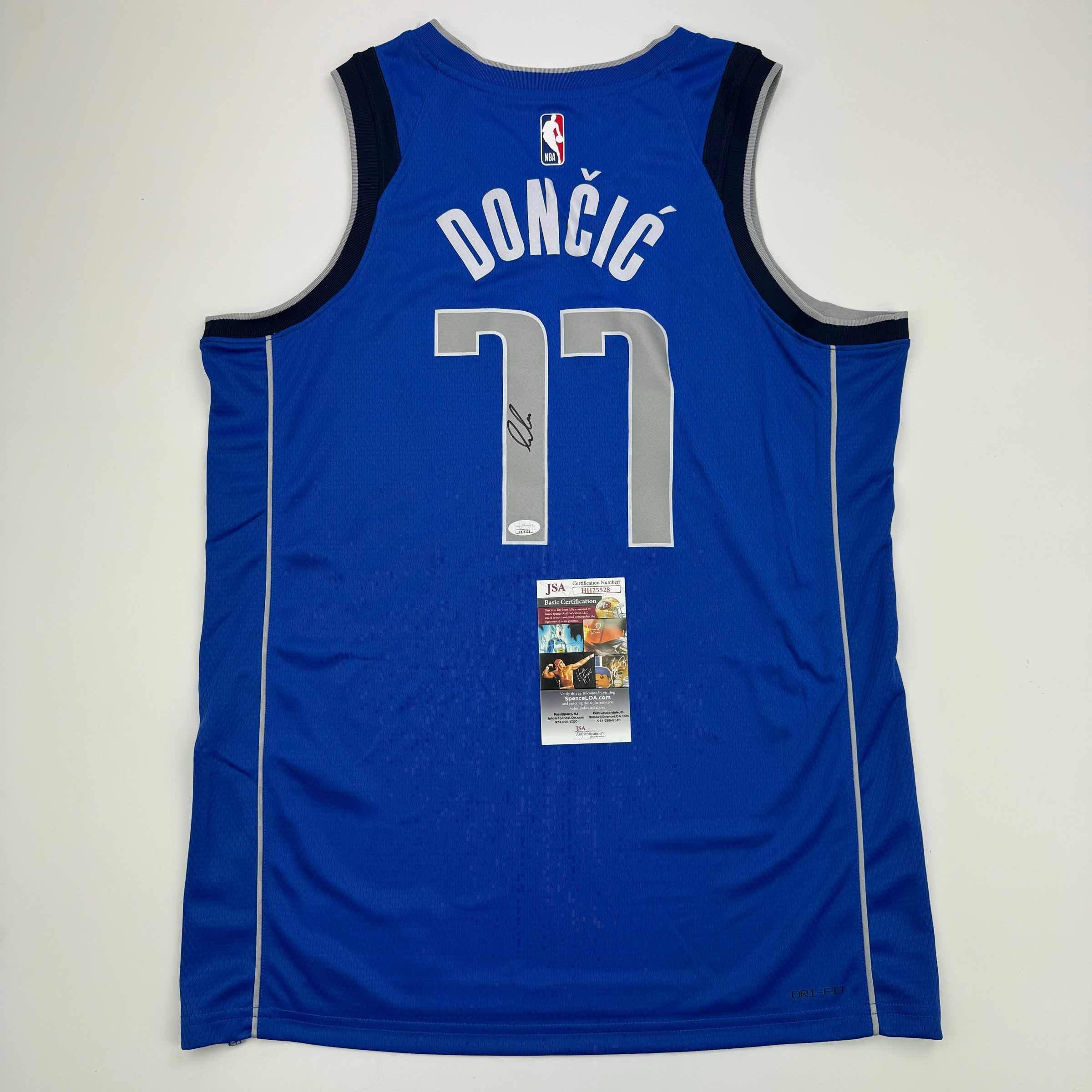 Autographed/Signed Luka Doncic Dallas Mavericks Blue Authentic ...