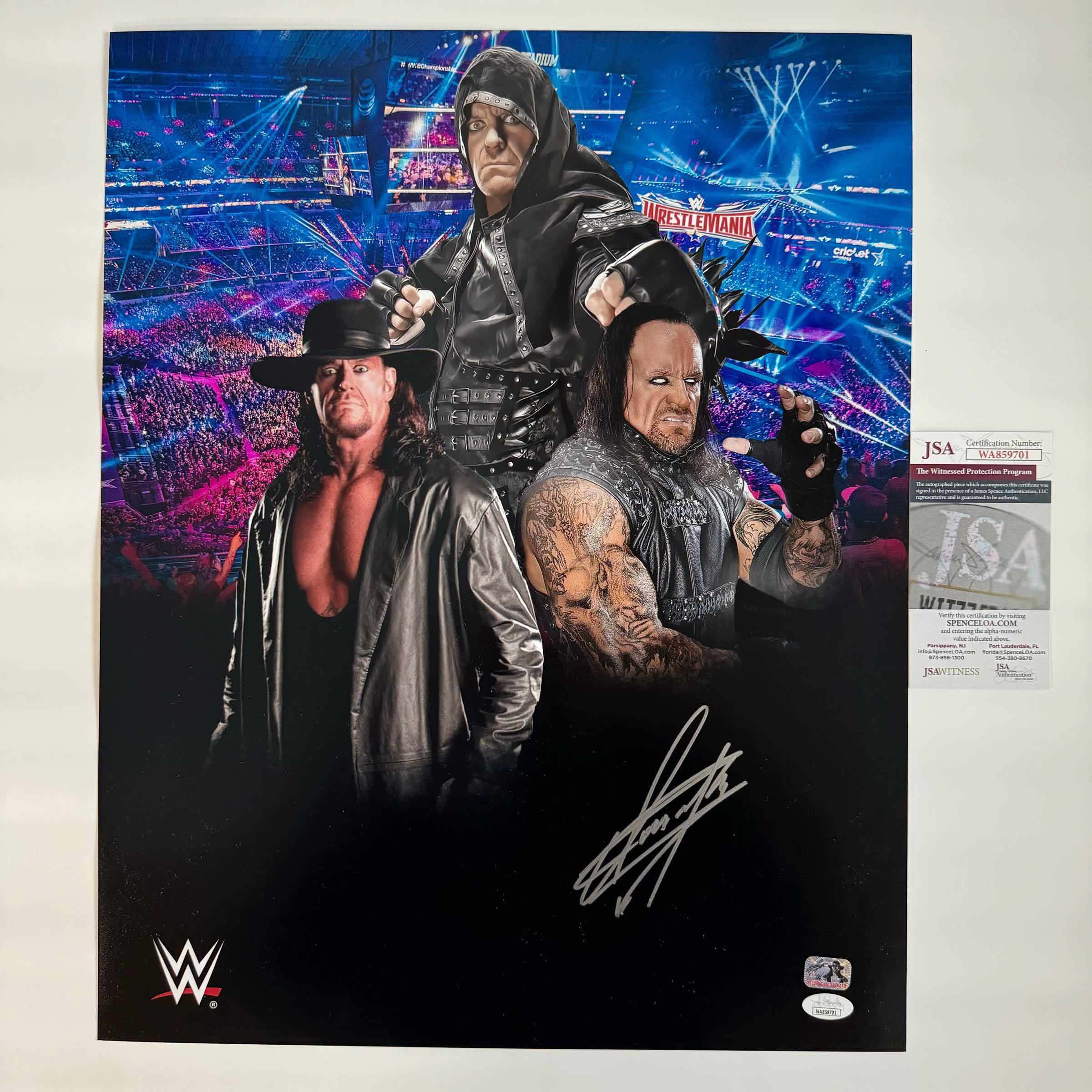 Autographed/Signed Mark William Calaway "The Undertaker" 16x20 WWE ...