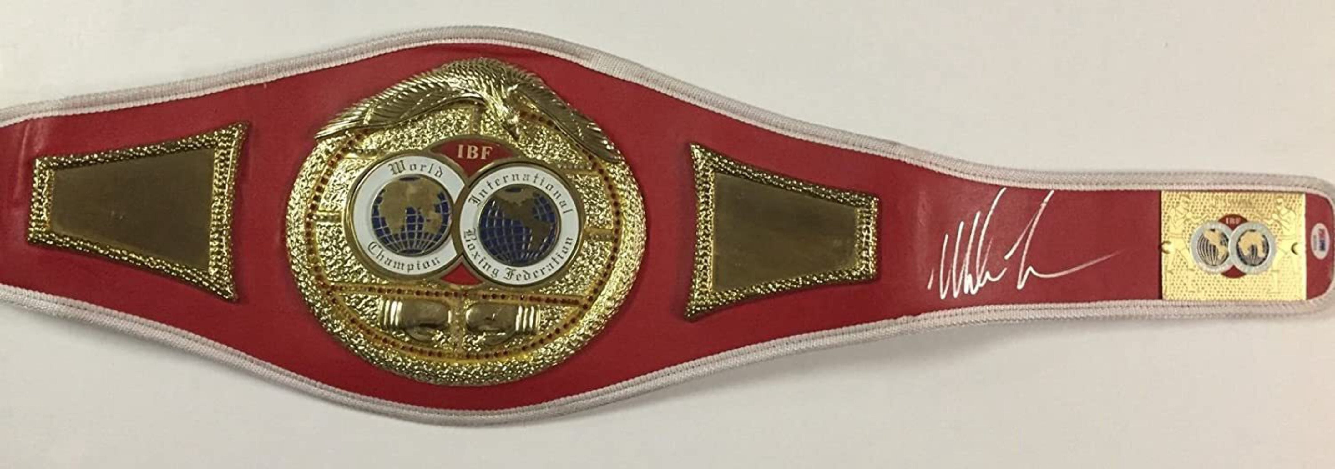 Autographed/Signed Mike Tyson IBF Boxing Championship Belt PSA/DNA COA ...