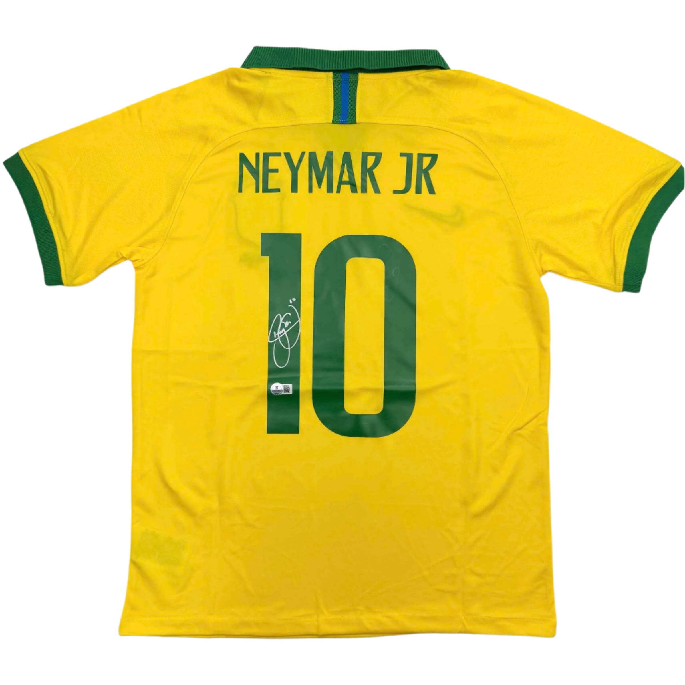 Autographed/Signed Neymar Jr. Brazil Soccer Futbol Jersey Beckett BAS ...