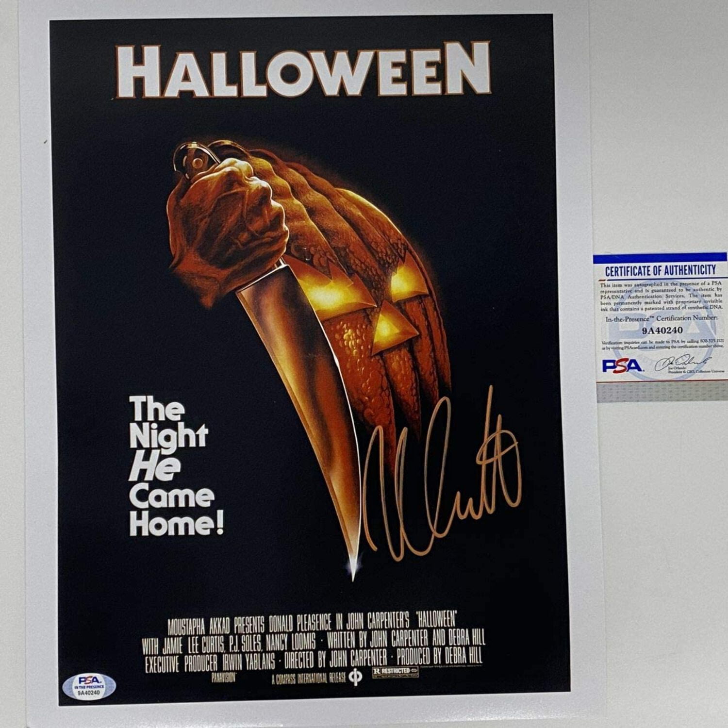 Autographed/Signed Nick Castle Michael Myers Halloween 11x14 Movie ...