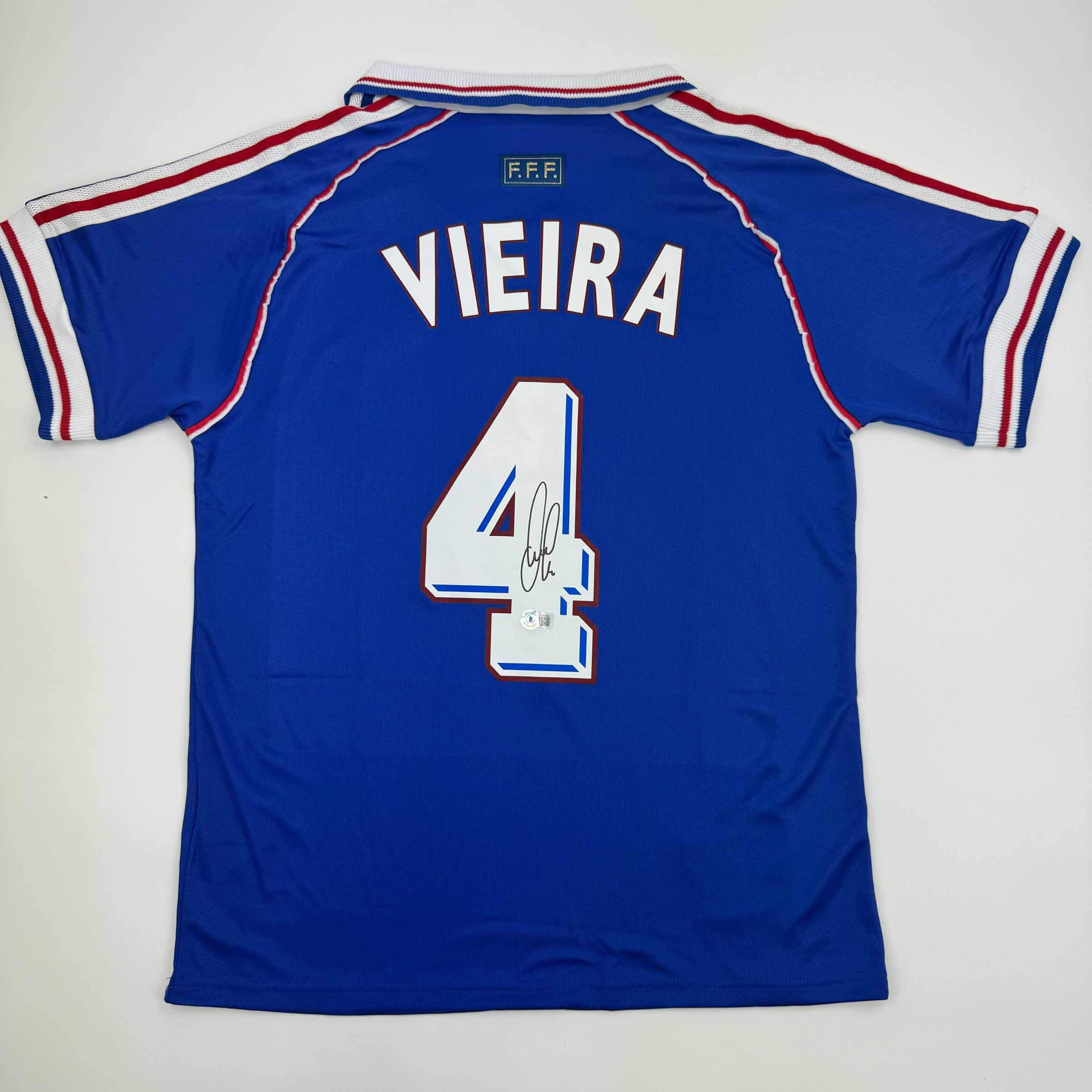 Autographed/Signed Patrick Vieira France French National Team Blue ...