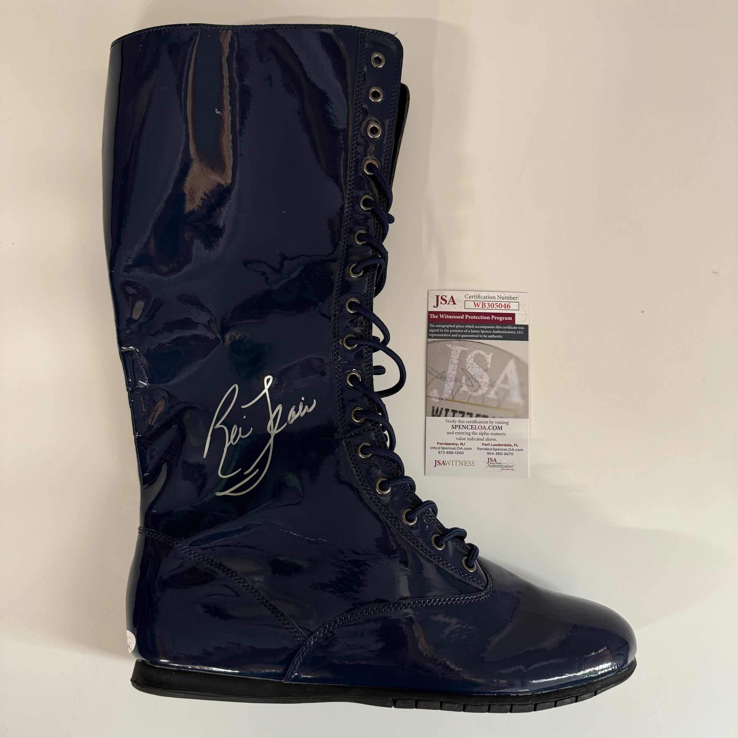 Autographed/Signed Ric Flair Navy WWE WWF Wrestling Boot/Shoe JSA COA ...
