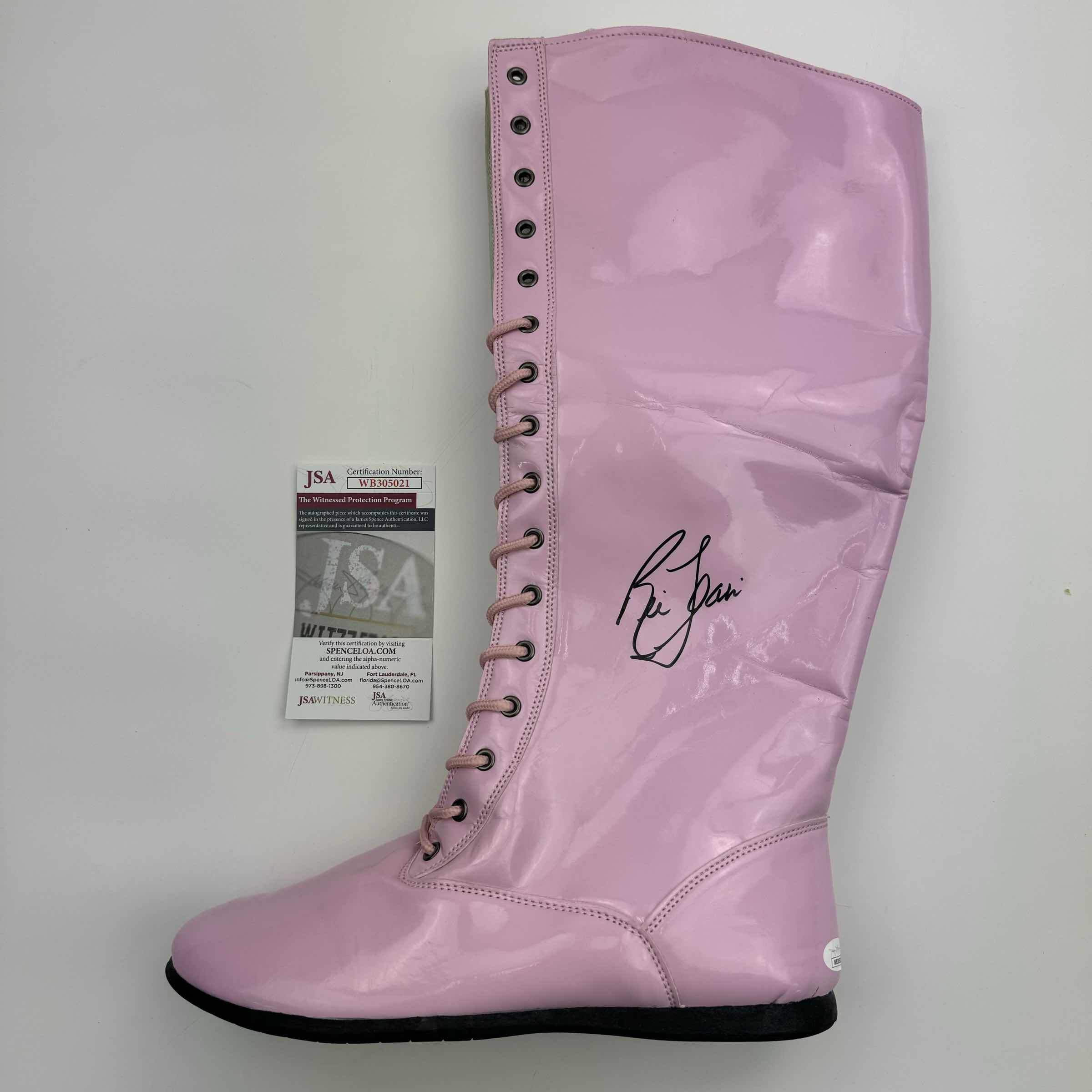 Autographed/Signed Ric Flair Pink WWE WWF Wrestling Boot/Shoe JSA COA ...