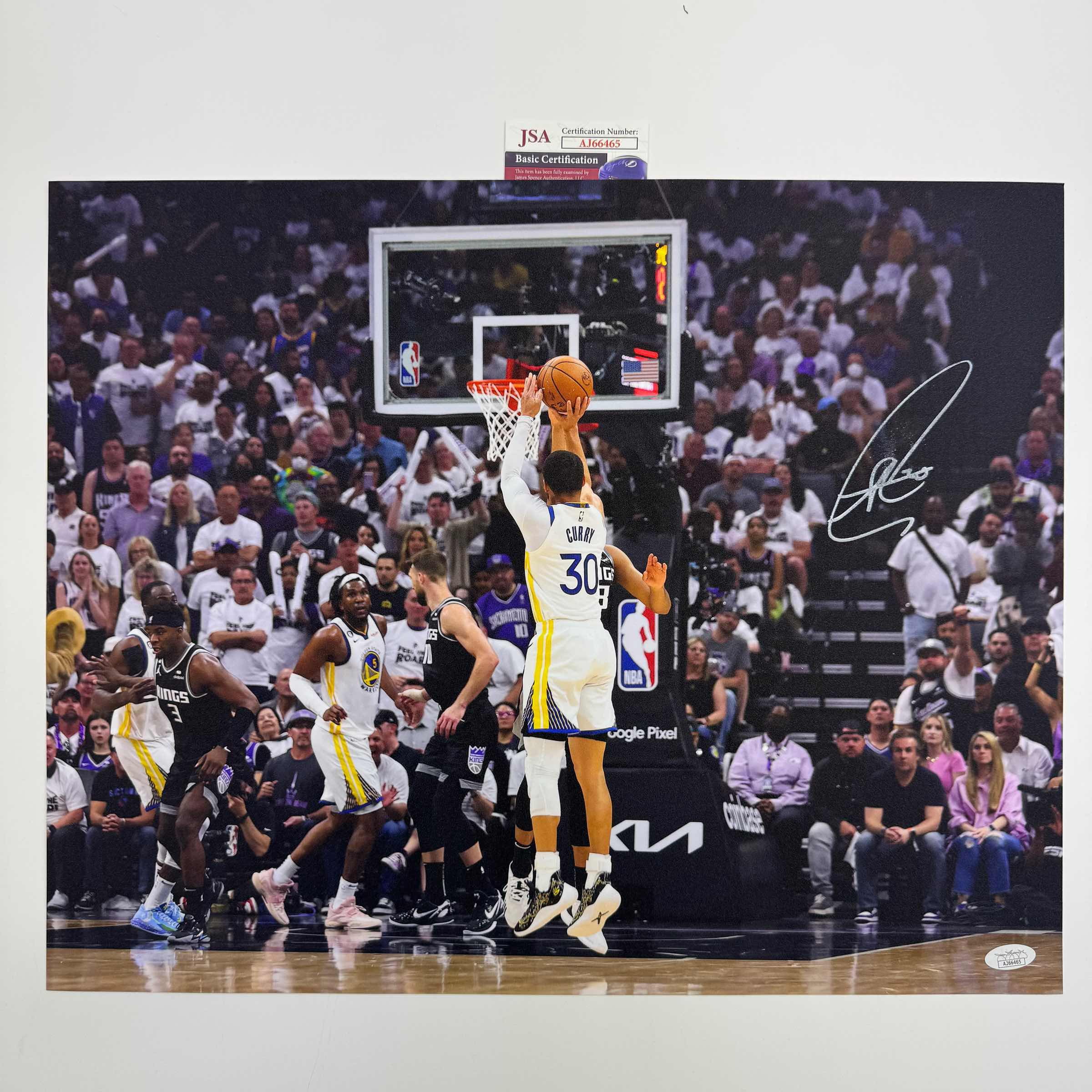 Autographed/Signed Stephen Steph Curry Golden State Warriors 16x20 ...