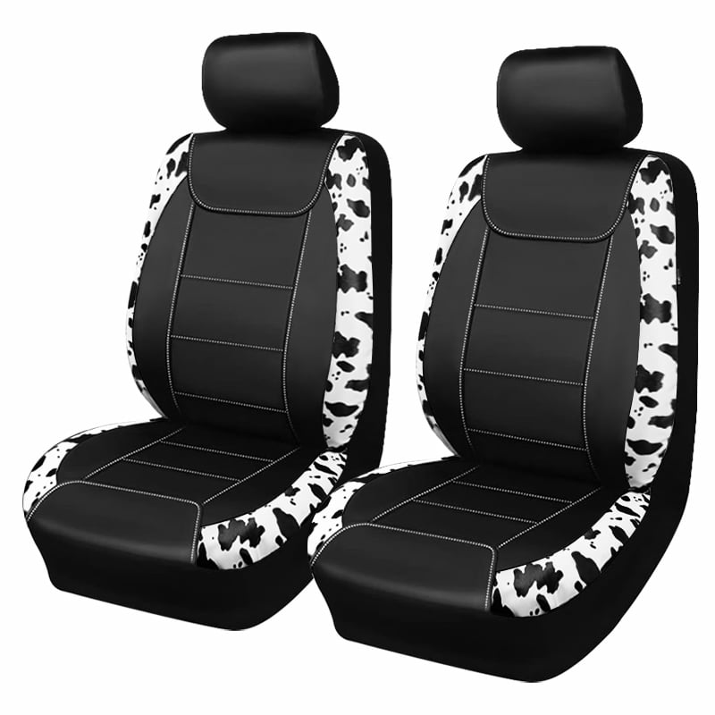 Autoking Cover Cow Pattern Car Seat Cover Set 2Pcs Full Set Universal ...