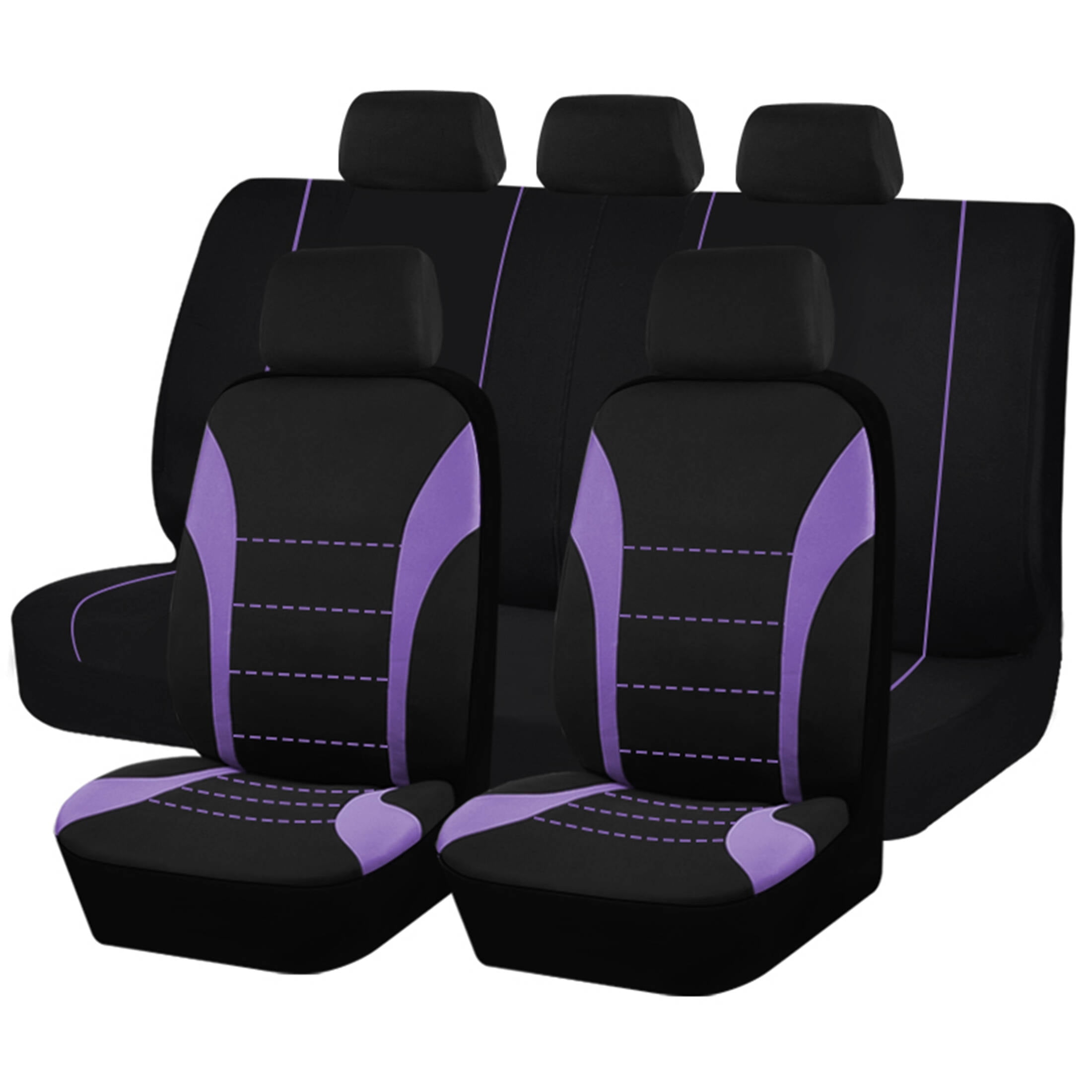 AutoKing Cover Plain Fabric Car Seat Cover Set Sports Design Biocolor ...