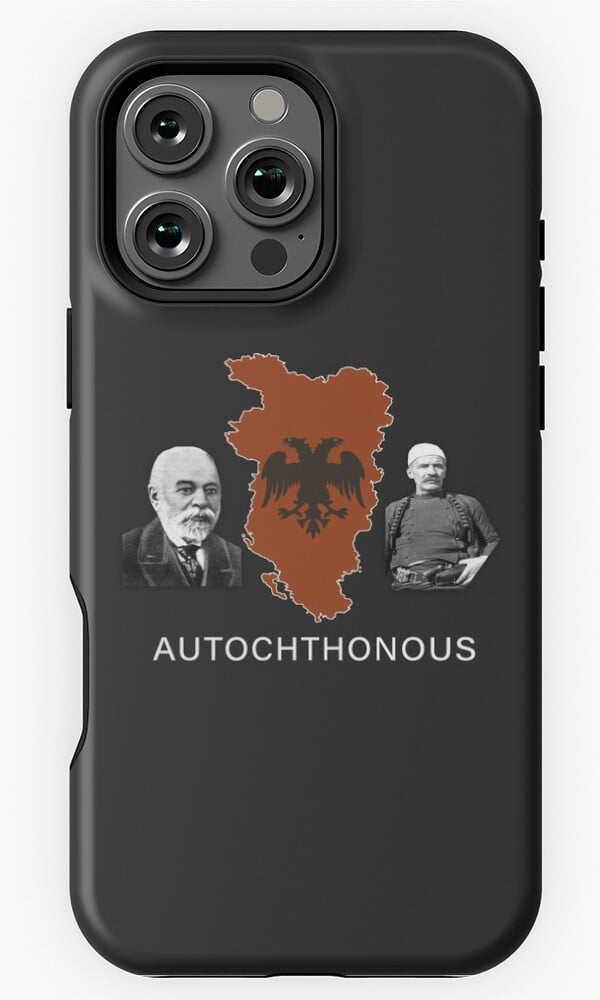 Autokton Albania Flag Phone Case for iPhone 16 15 14 13 12 11 Pro Max ...