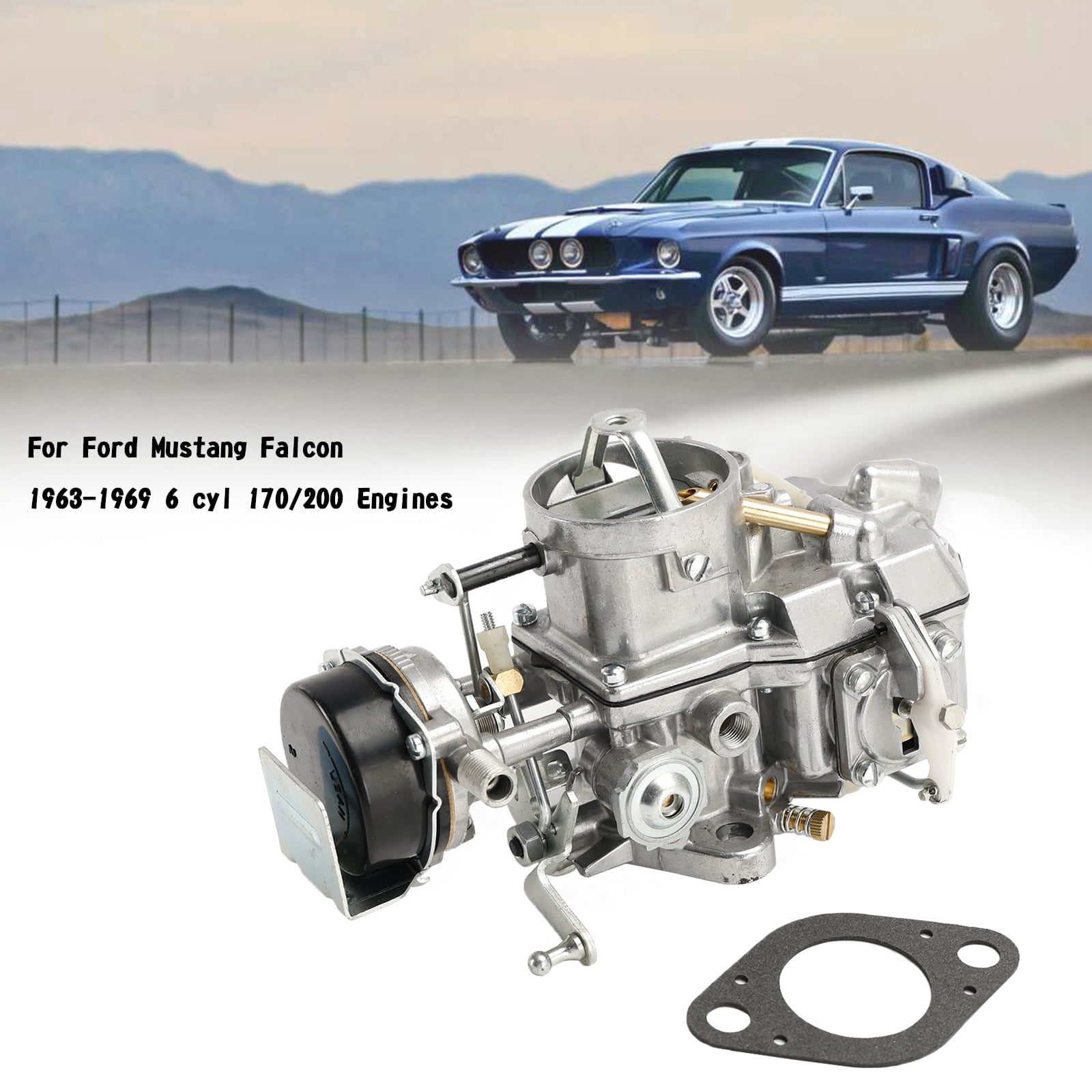 Autolite 1100 Carburetor For Ford Mustang Falcon 1963-1969 6 cyl 170/ ...