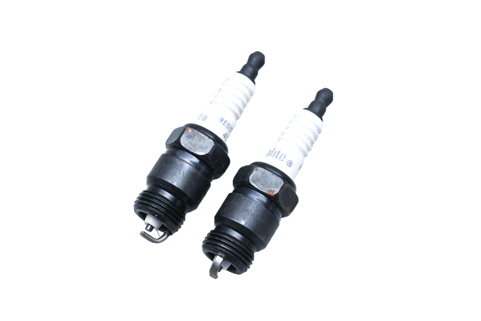 Autolite 45, R84TS, RF11YC Copper Resistor Spark Plugs Qty 2 NOS ...