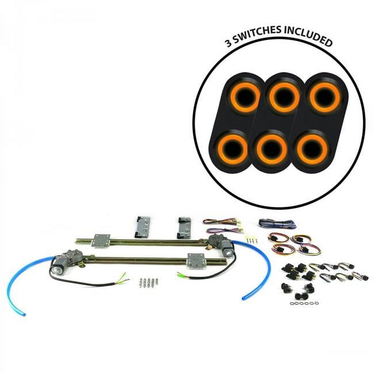 Autoloc AUTPW55ABA243 2 - Door Flat Glass Power Window Kit - Walmart.com