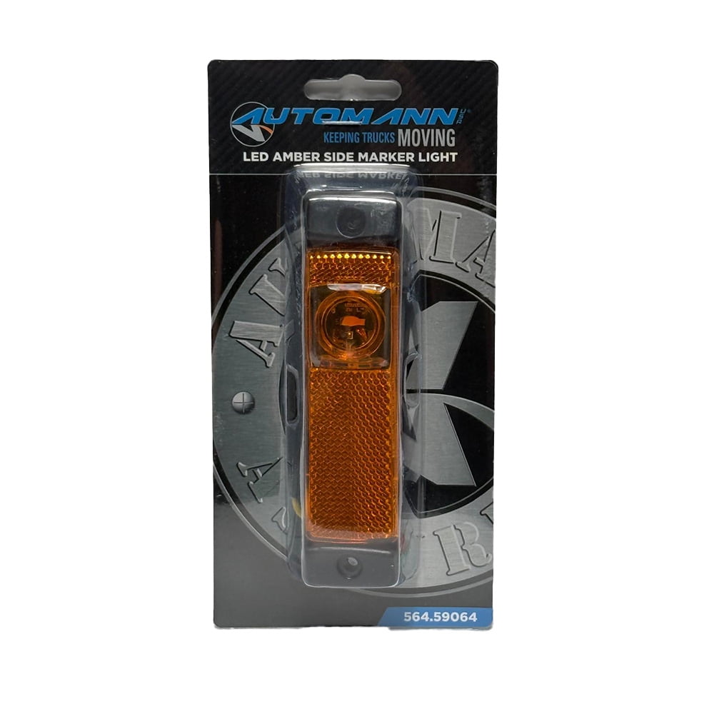 Automan 564.59064 LED Amber Side Marker Light – Reflective Lens – 12V ...