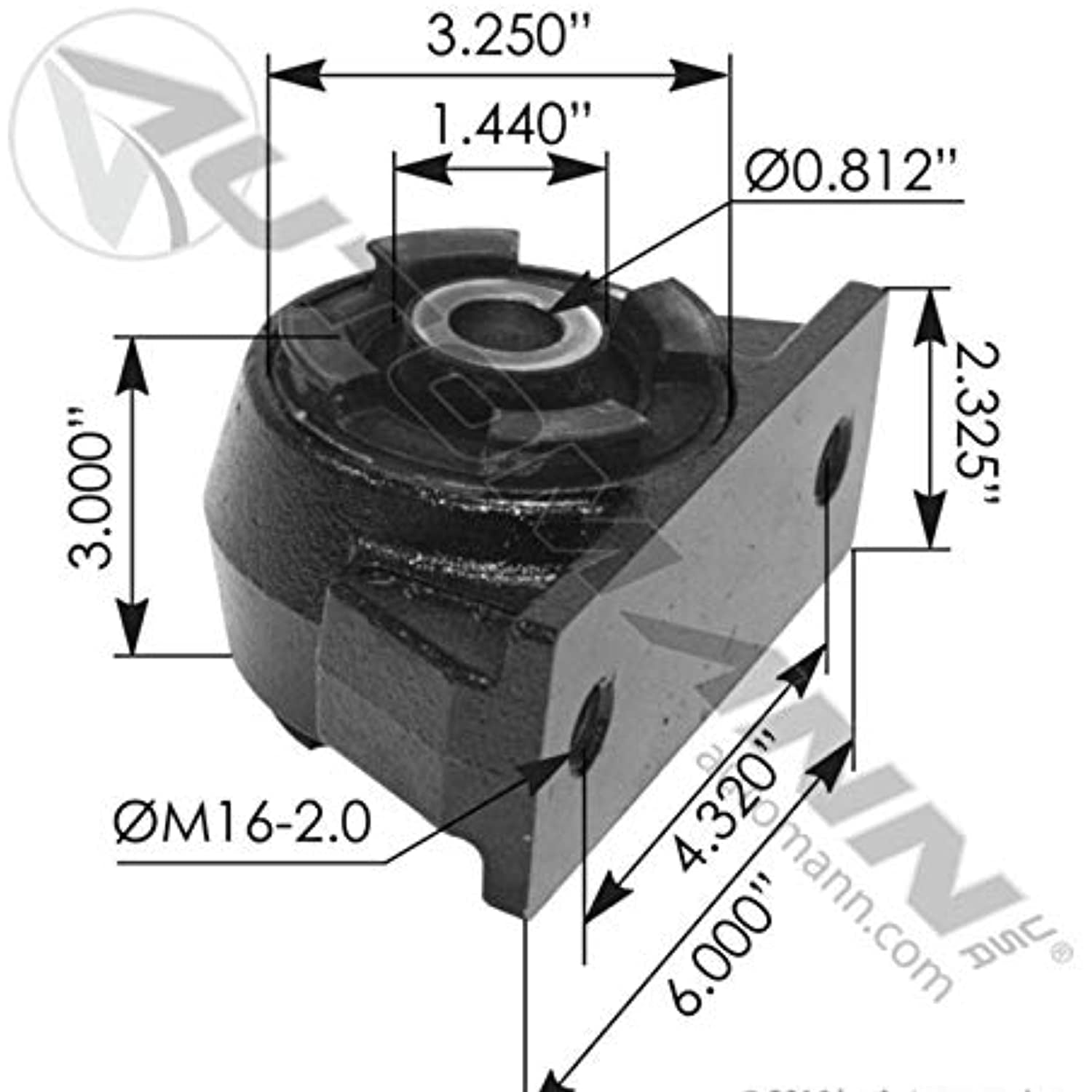 Automann M17530 Black 6.15 lbs Cabin Mount Mack RV Part - Walmart.com